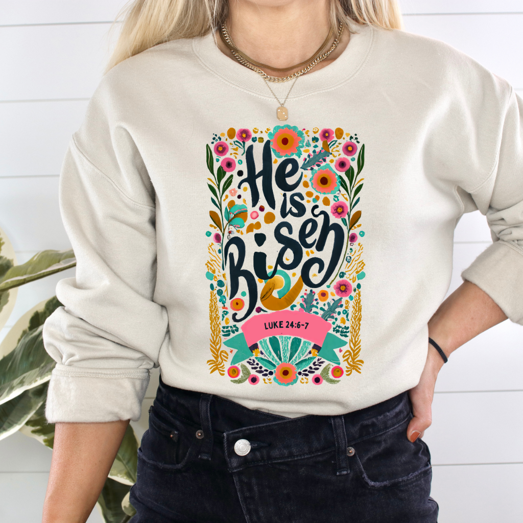 He is Risen Luke 24:6-7 – Earthline Customs