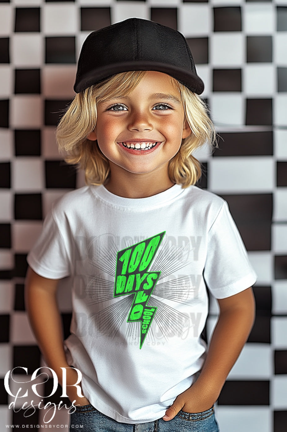 100 days of school (bolt-green) – Earthline Customs