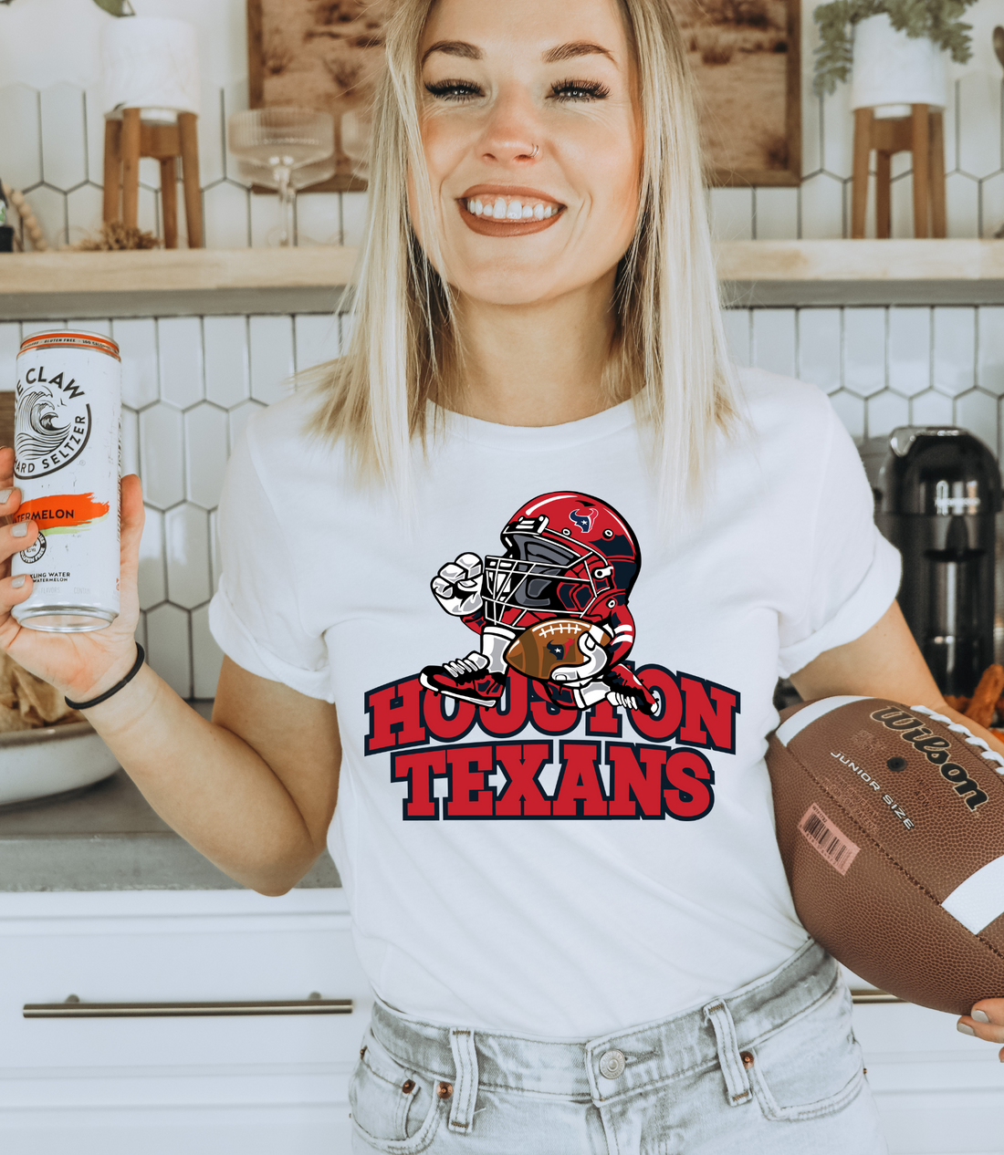 Houston Texans with player – Earthline Customs