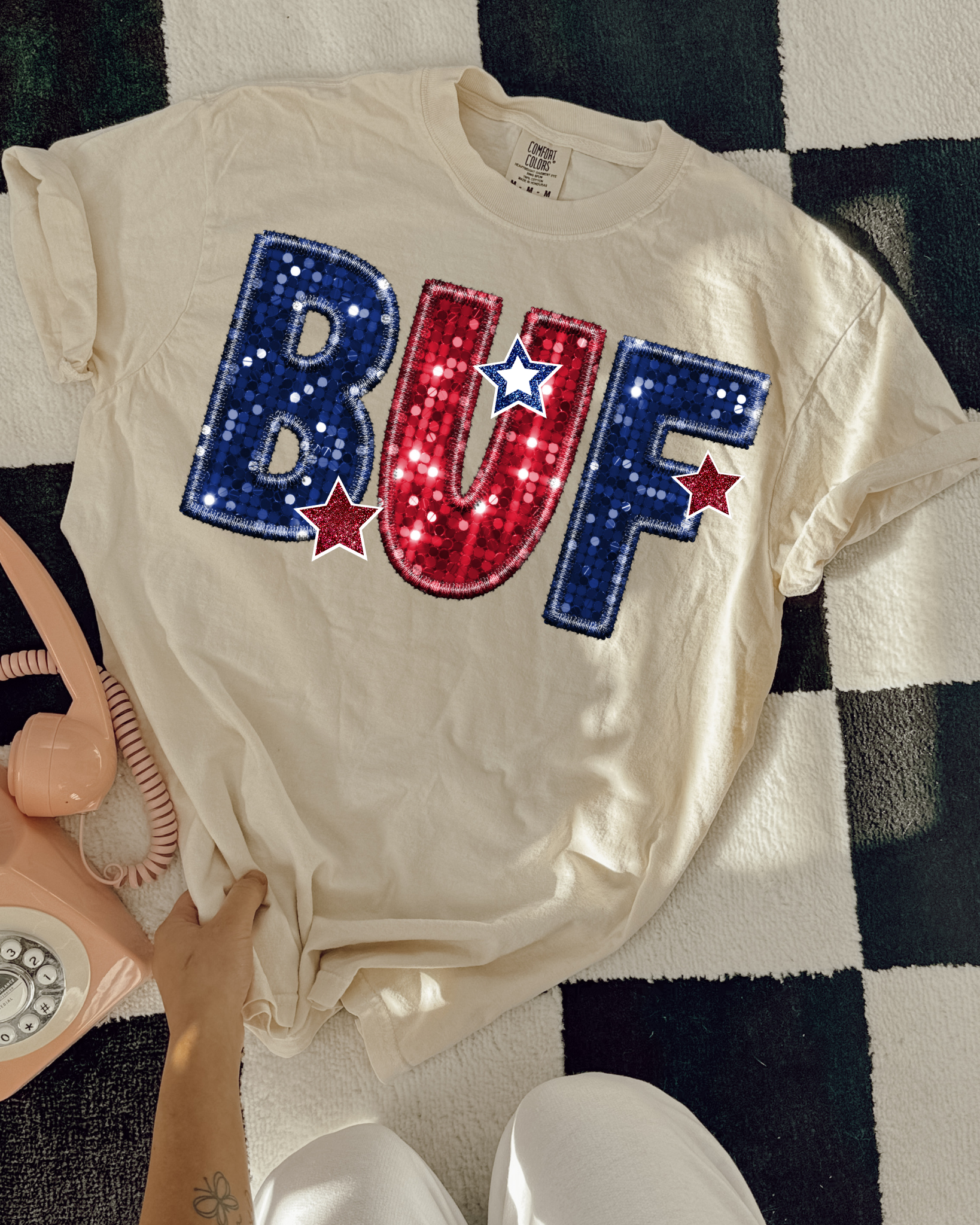 Buffalo Bills Blue And Red Glitter – Earthline Customs