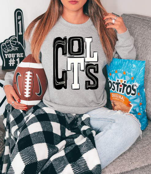 Colts - black/white letters – Earthline Customs