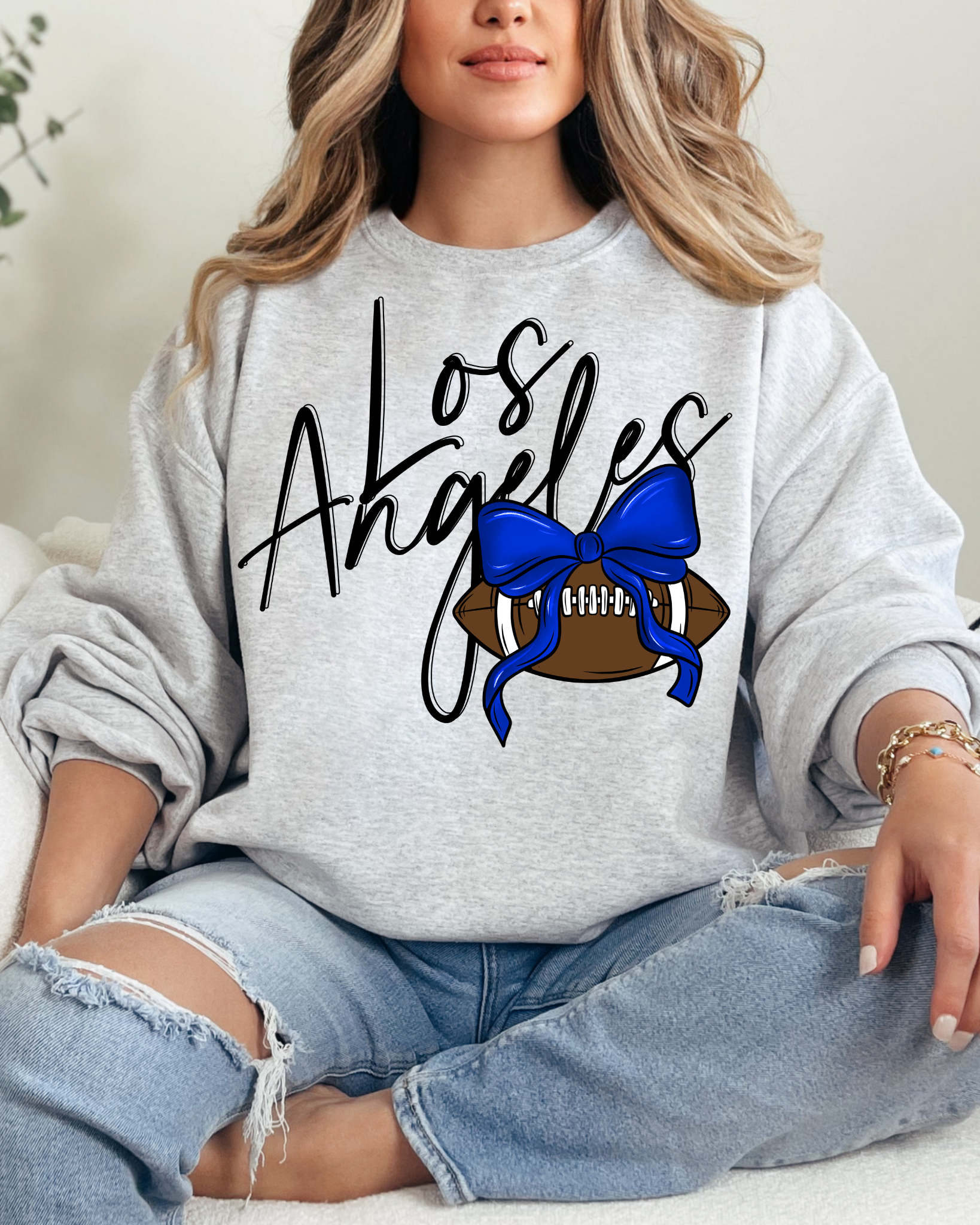 Los Angeles Football With Bow – Earthline Customs