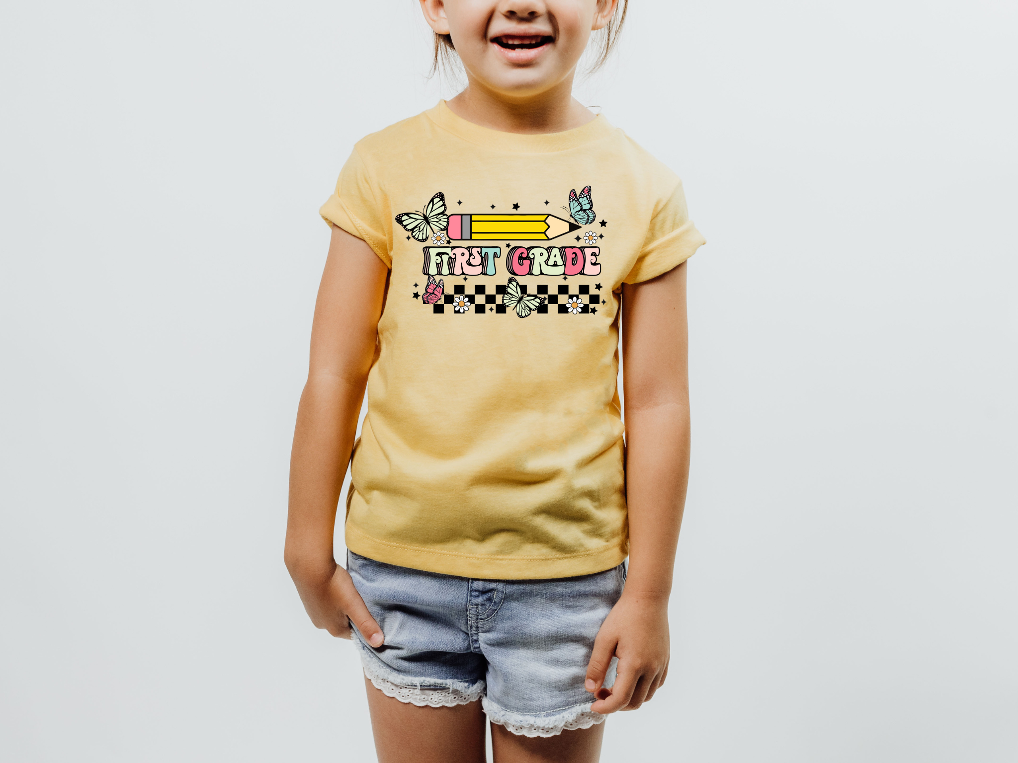 First grade - black sparkle and checkered – Earthline Customs