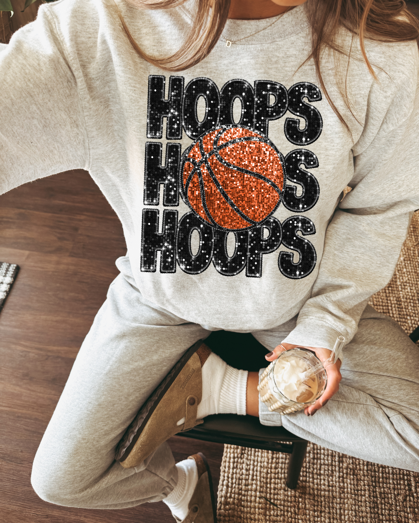Hoops Basketball Black Glitter – Earthline Customs