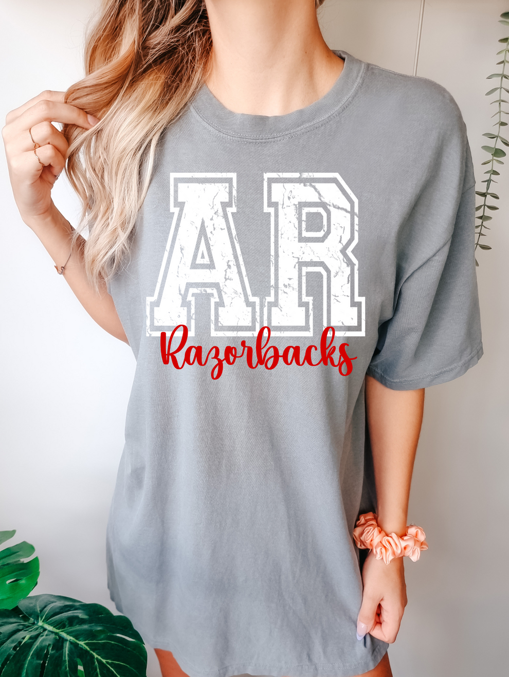 AR Razorbacks- red and white – Earthline Customs