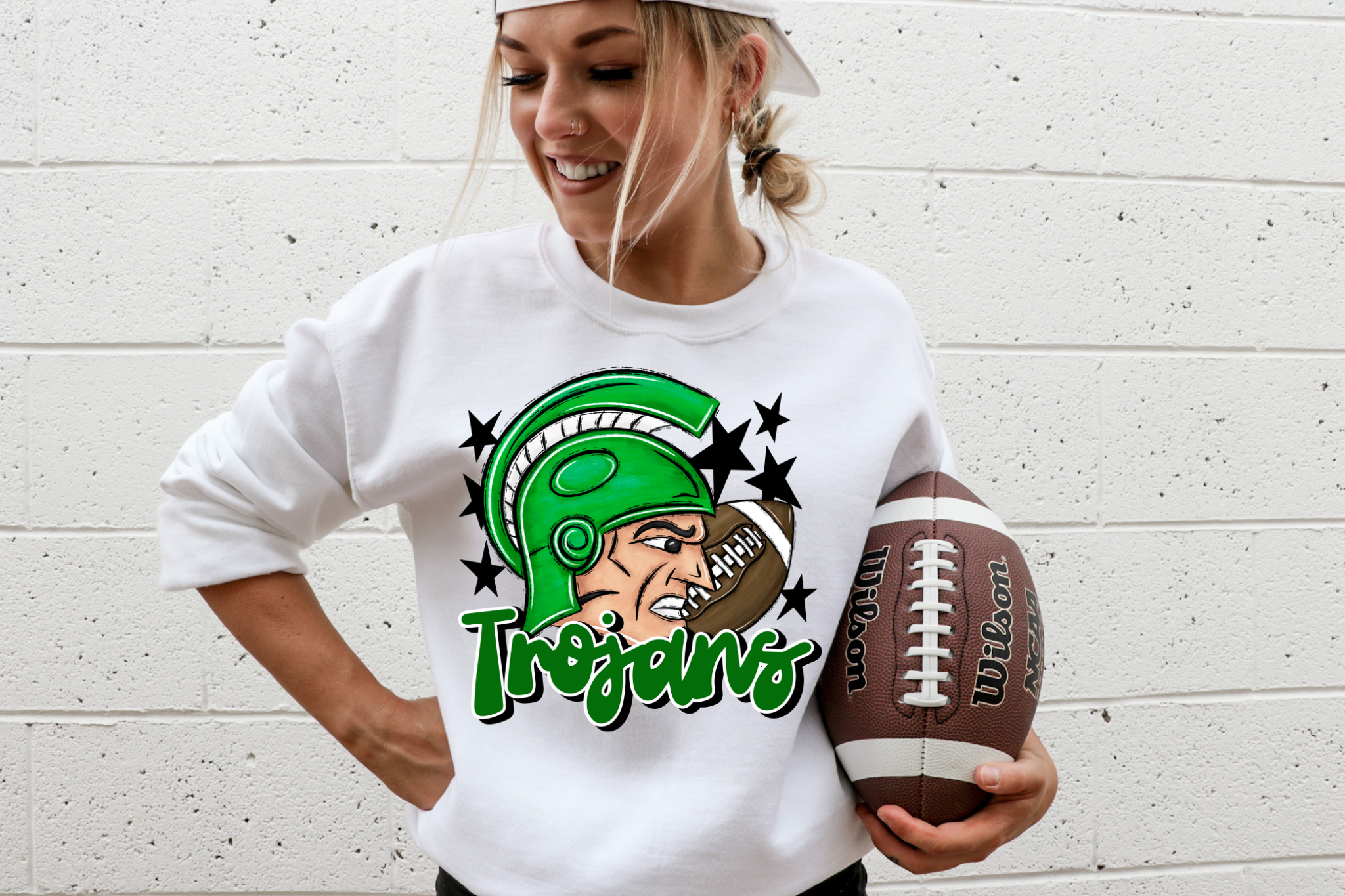 Green Trojans with mascot – Earthline Customs