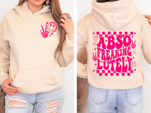 Abso freaking lutely, pink - back – Earthline Customs