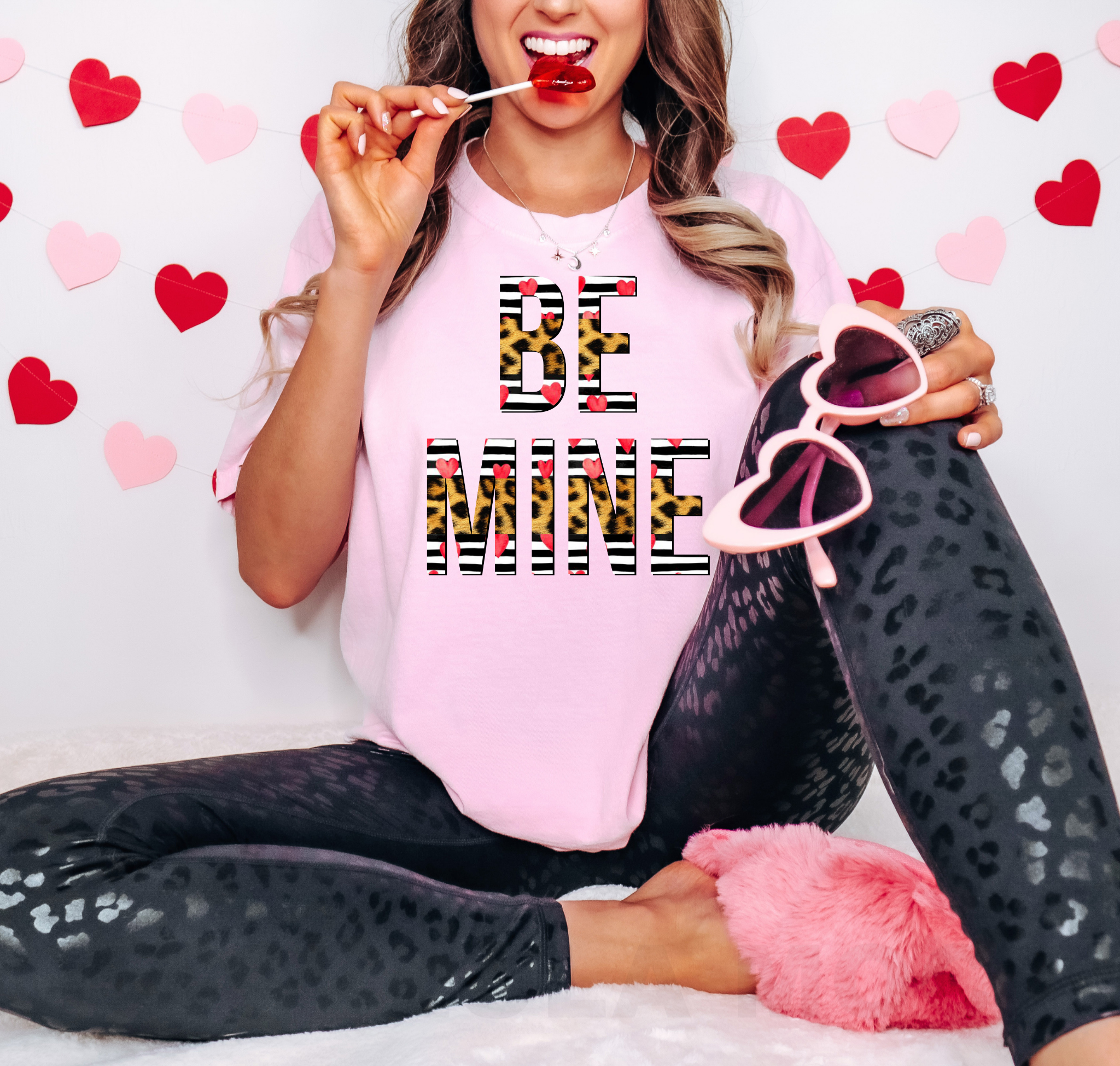 Be Mine White And Cheetah Stipes – Earthline Customs