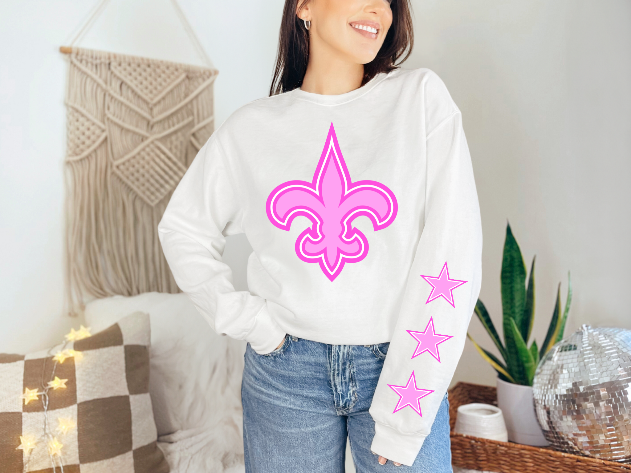 Saints Pink Football - FRONT ONLY – Earthline Customs