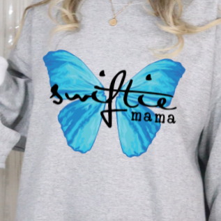 Swiftie Mama (Blue Butterfly)-DTF Transfer – Earthline Customs