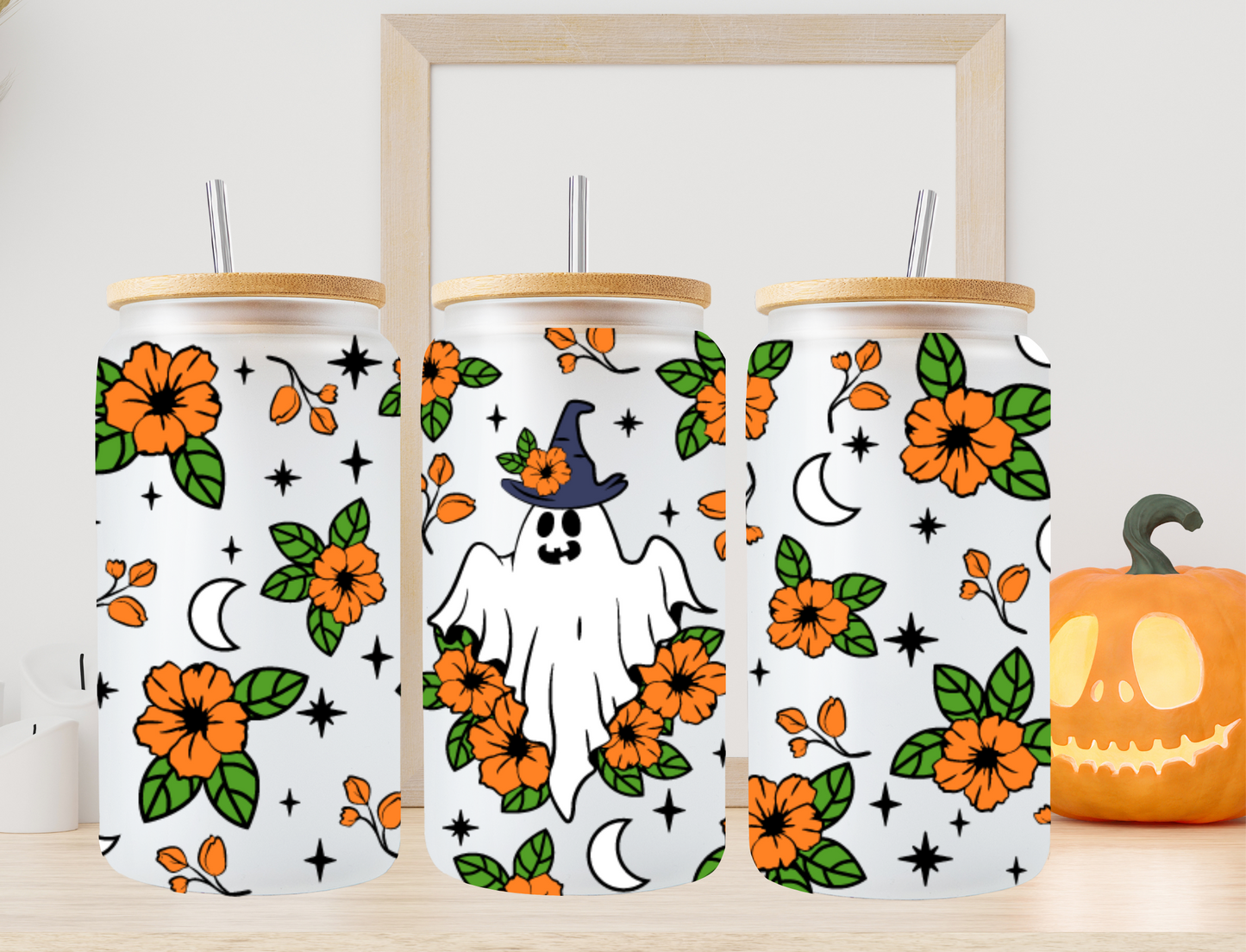 Witch ghost with black sparkle - UV Libby Wrap – Earthline Customs