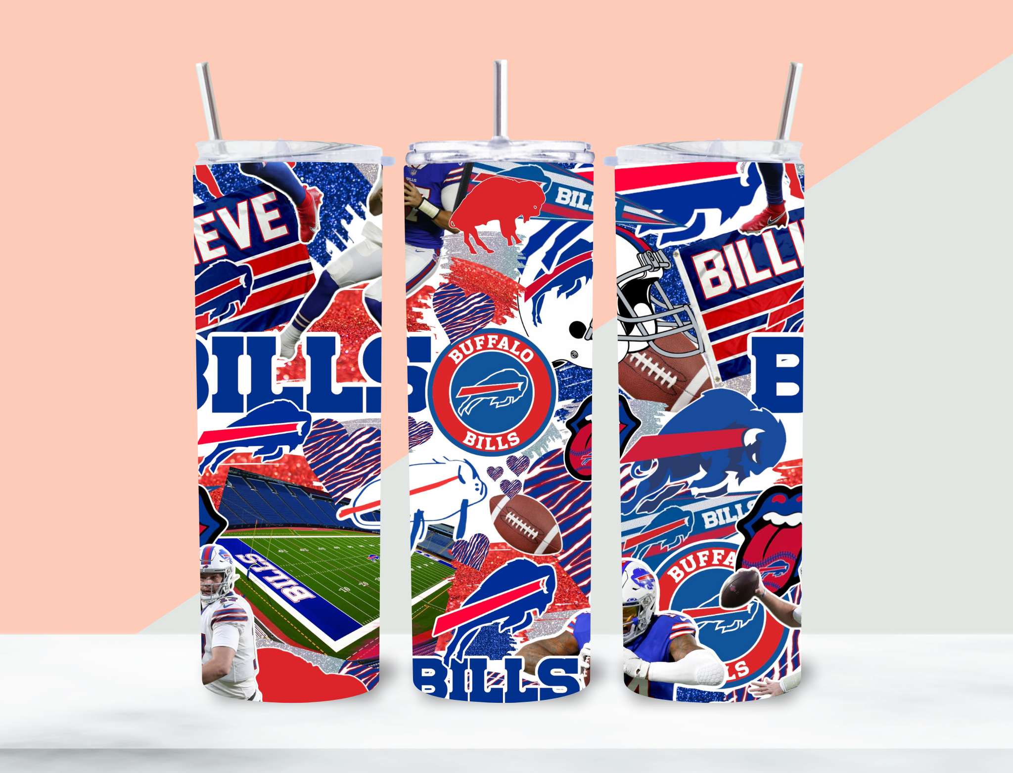 Buffalo Bills Stickers - 20oz SUBLIMATION – Earthline Customs