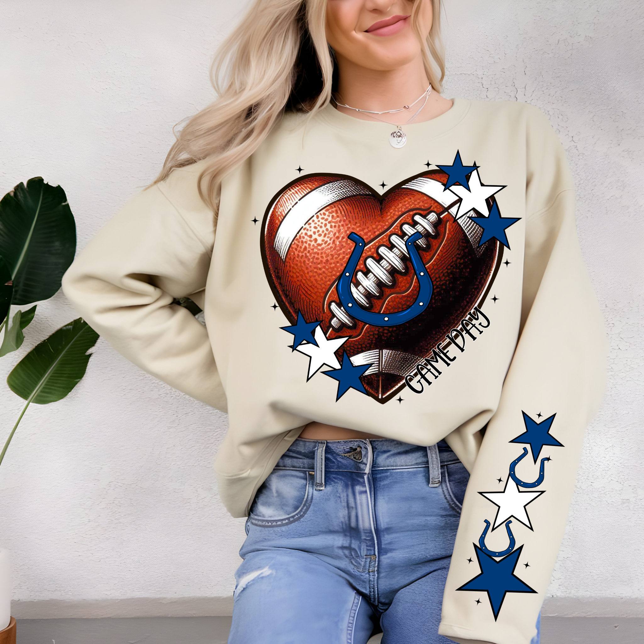 Indianapolis Colts Heart Shaped Football-Chest – Earthline Customs