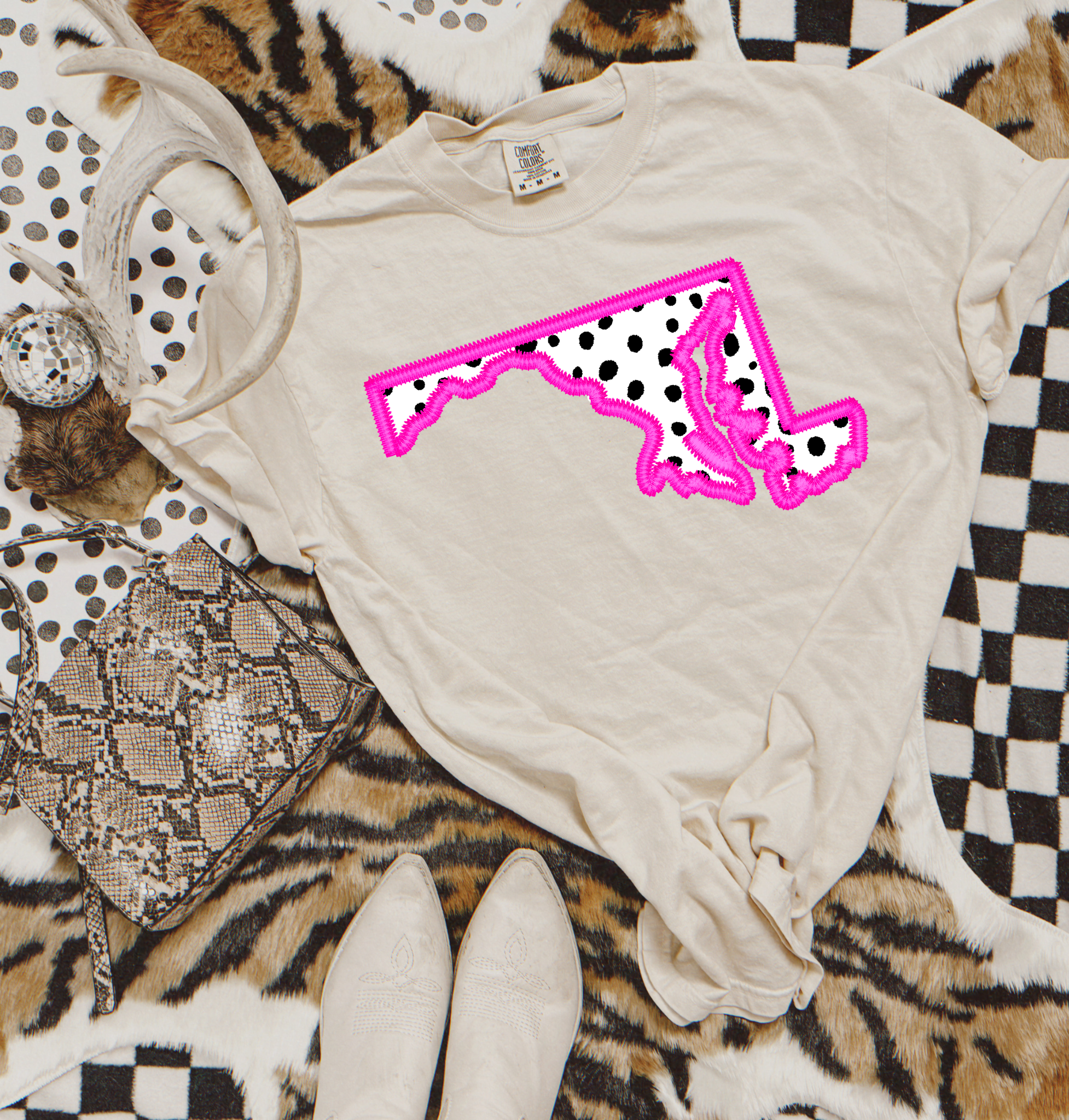 Maryland-Pink Outline – Earthline Customs