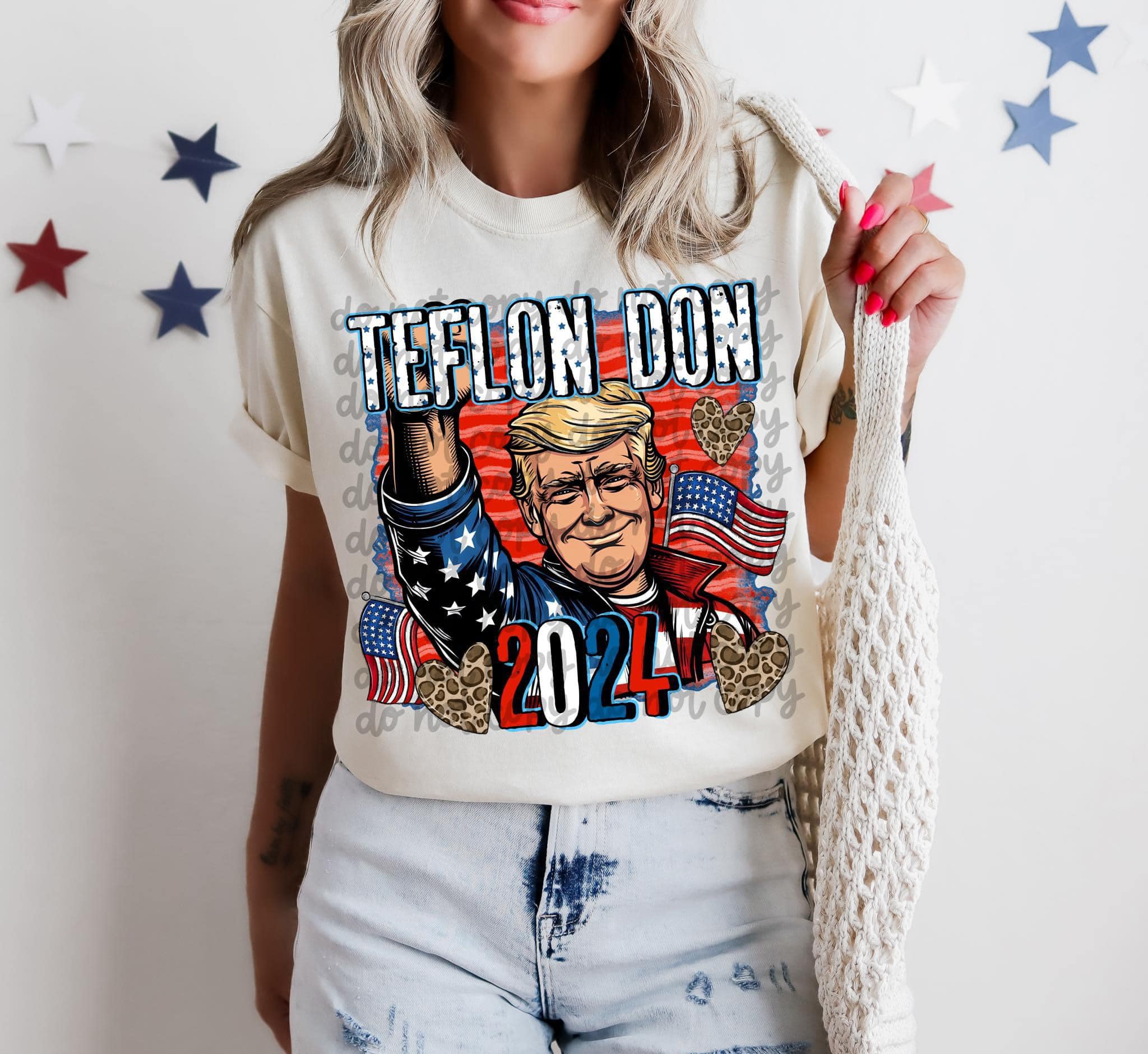 Teflon Don 2024 (Leopard Hearts) Donald Trump – Earthline Customs