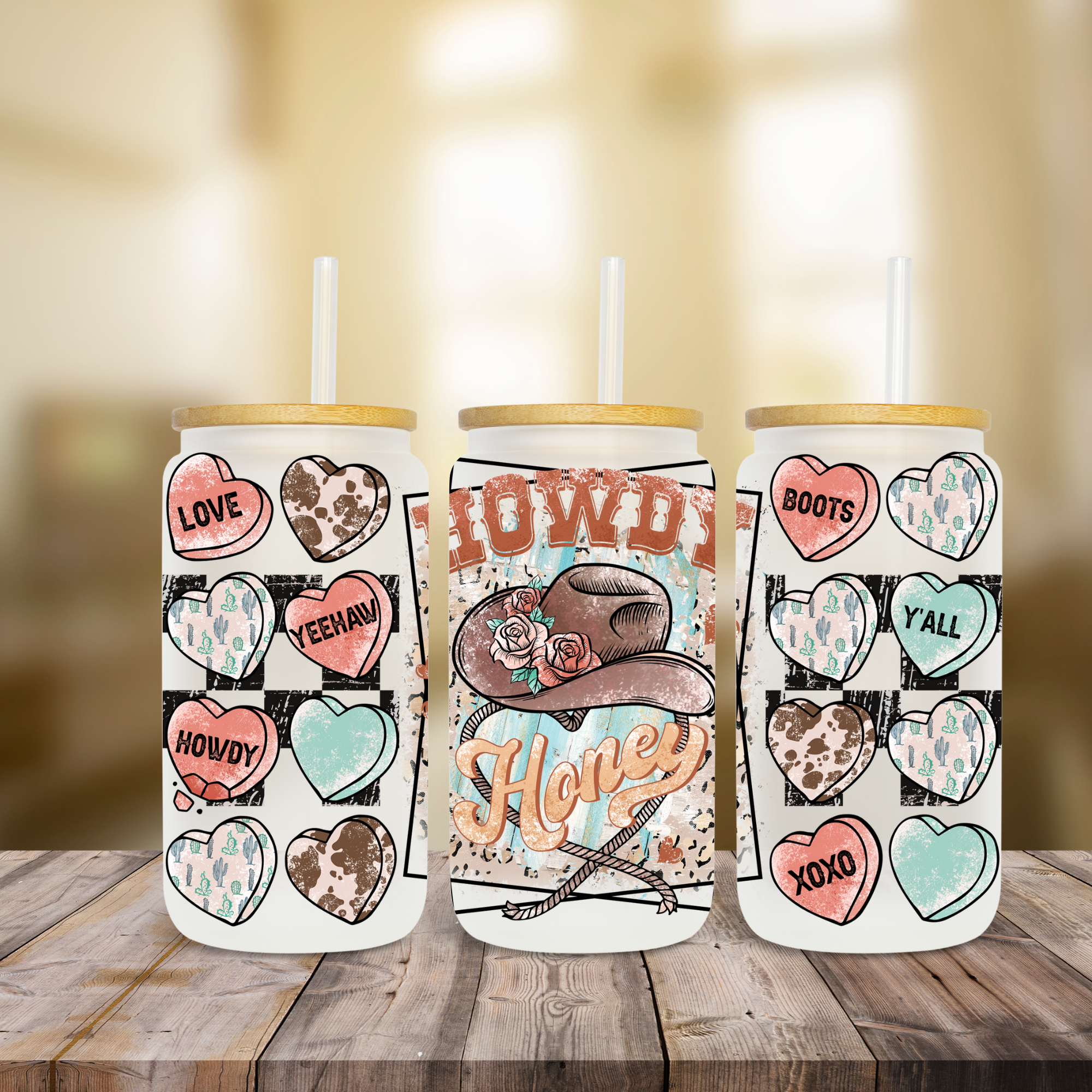 Howdy Honey Conversation Hearts - UV Libby Wrap – Earthline Customs