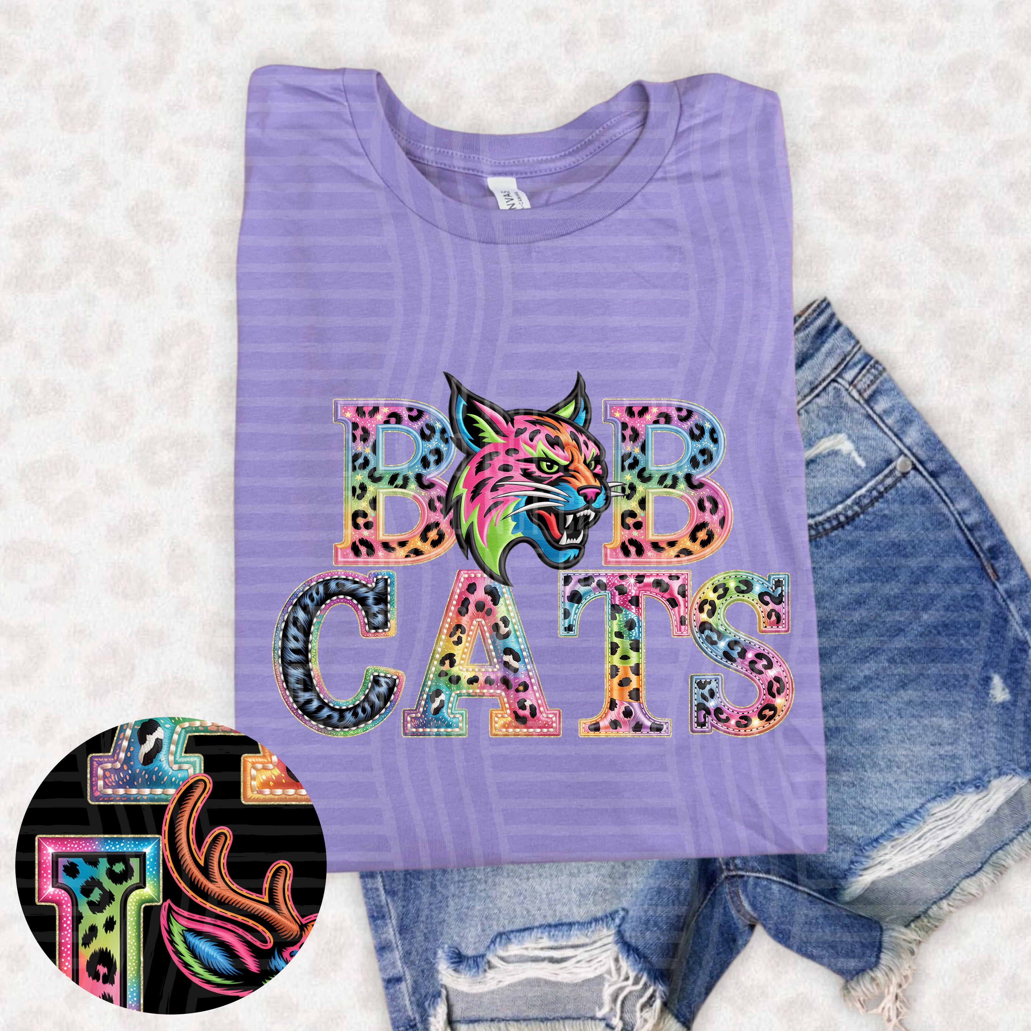Bobcats (pink neon leopard) – Earthline Customs