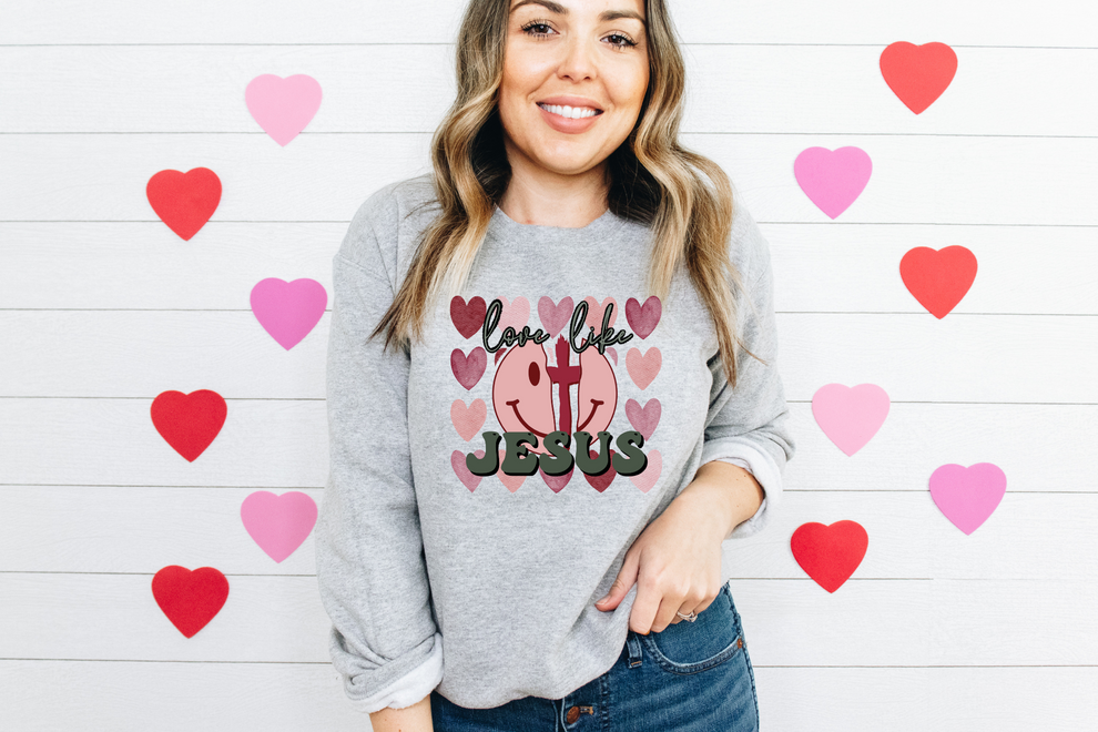 Be Like Jesus Smiley Face With Cross & Heart – Earthline Customs