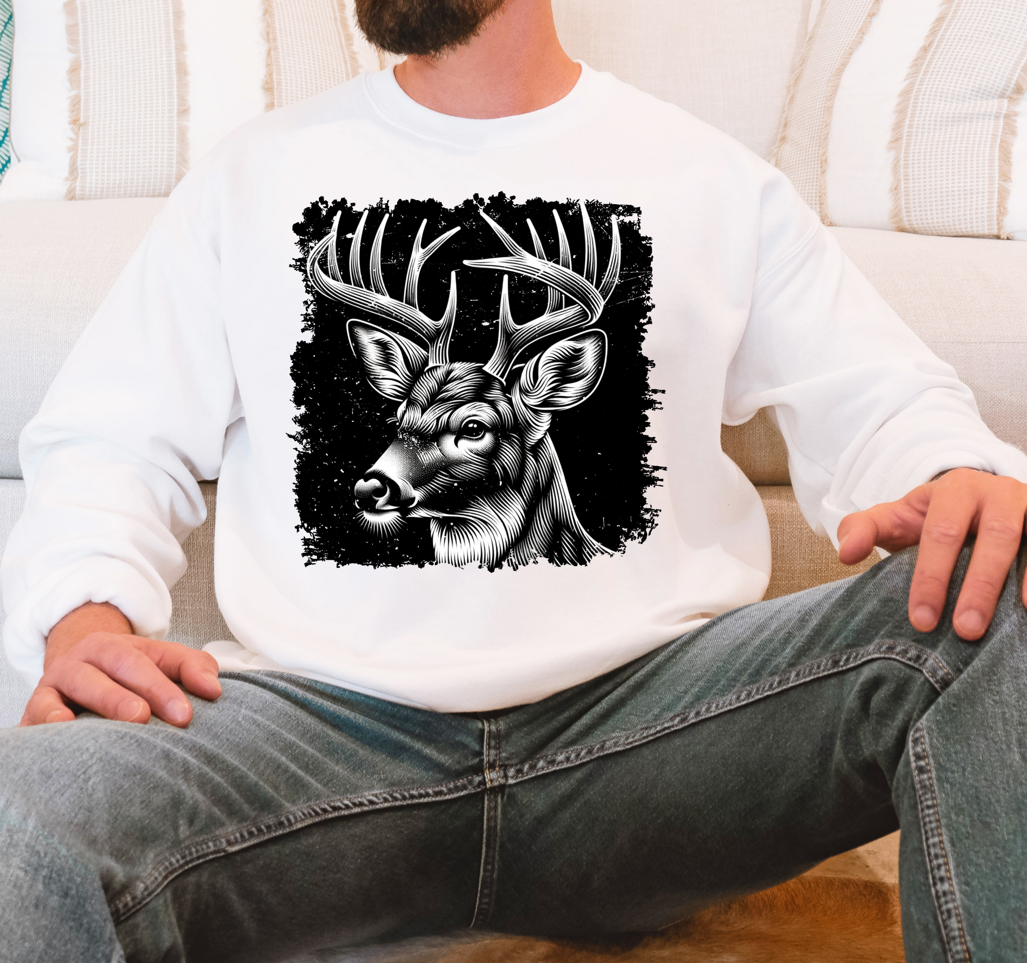 Deer Black/White – Earthline Customs