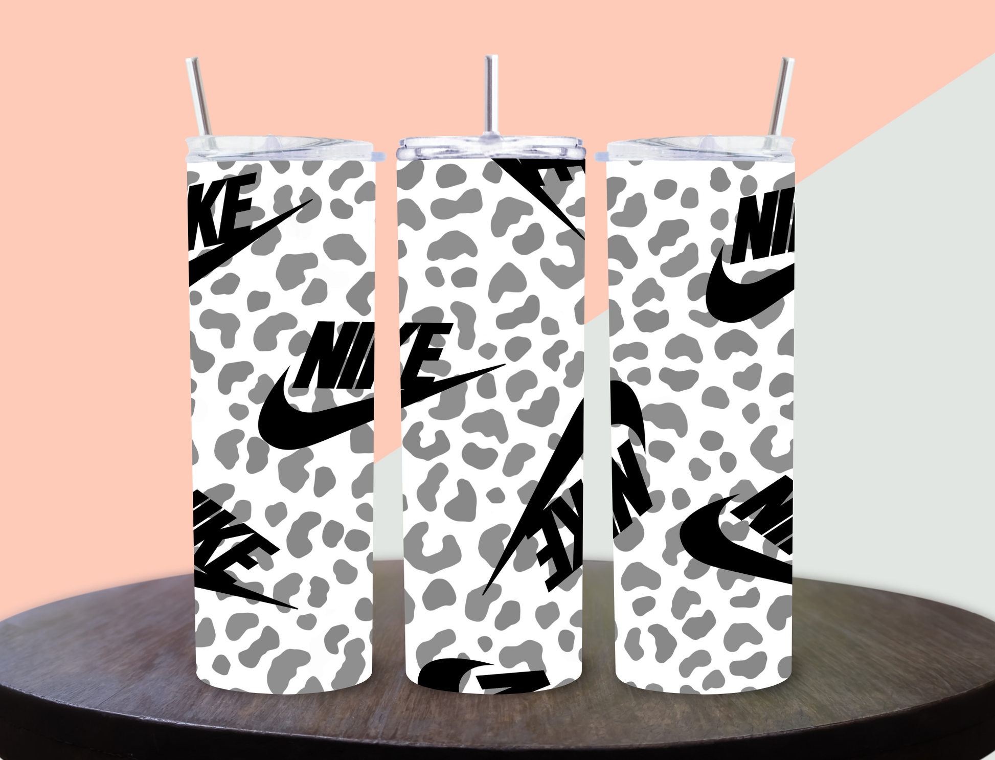 Nike With Grey Leopard Background - 20oz SUBLIMATION – Earthline Customs