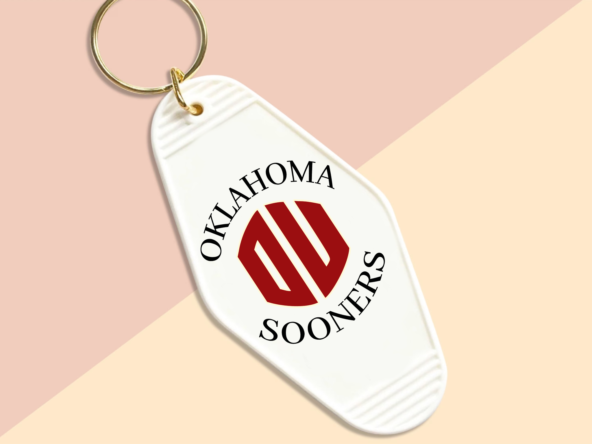 Oklahoma sooners - Motel keychain – Earthline Customs