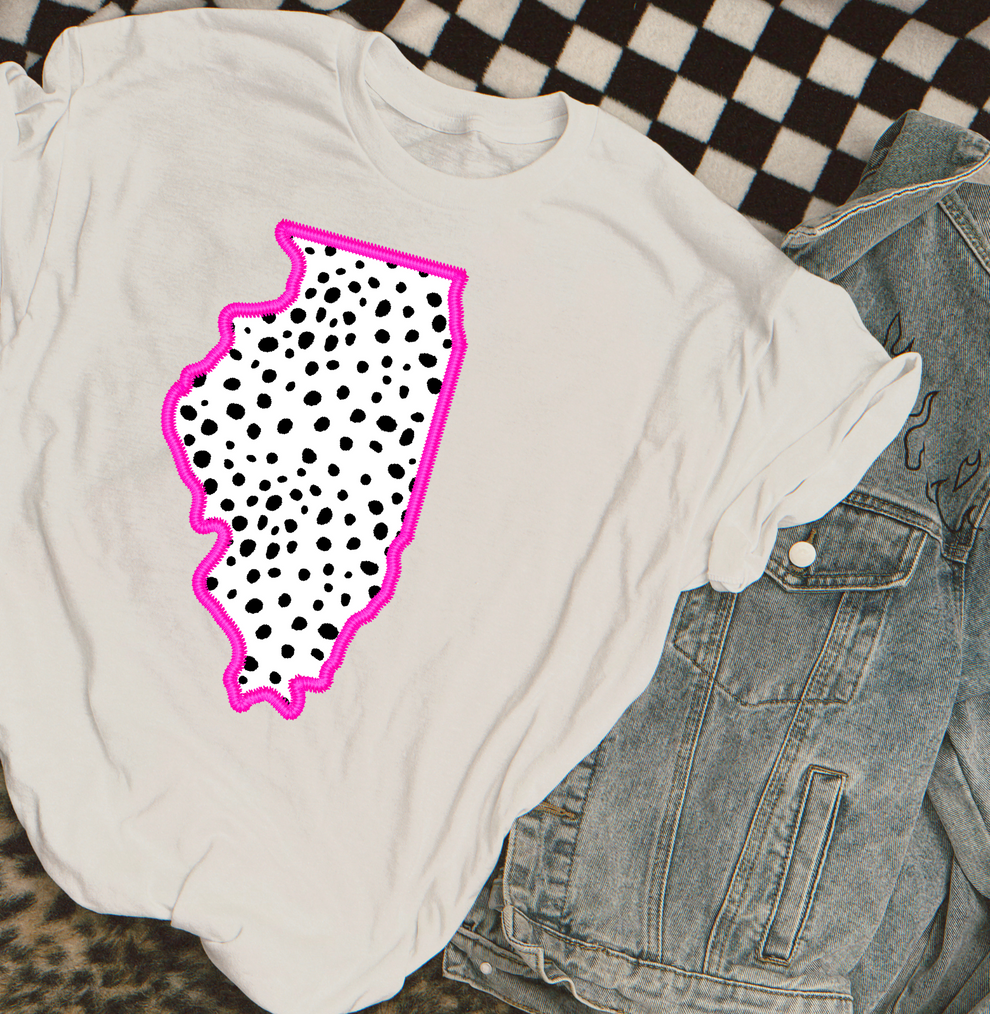 Illinois-Pink Outline – Earthline Customs