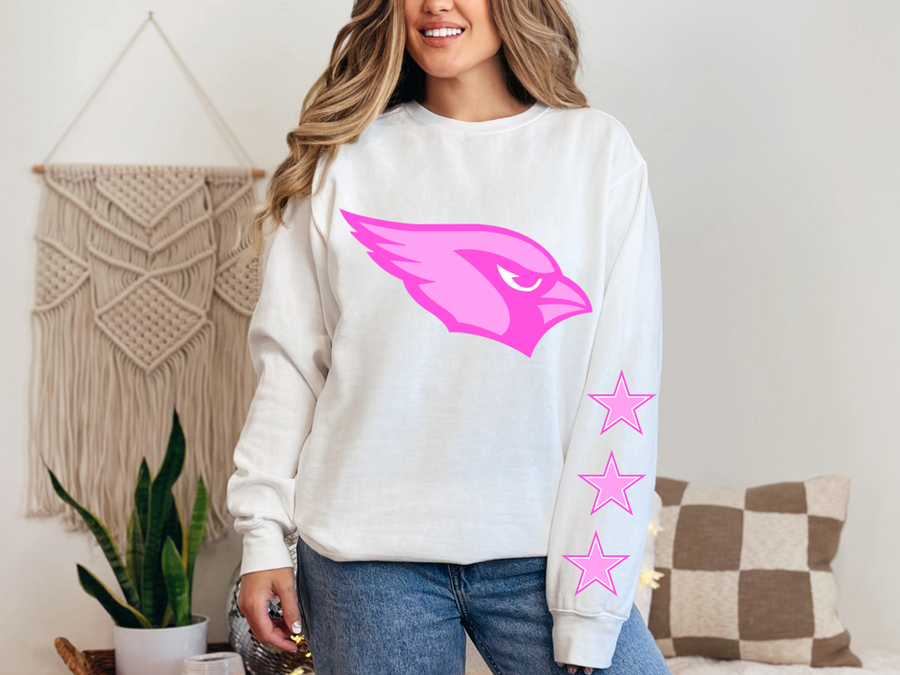 Cardinals Pink Football - FRONT ONLY – Earthline Customs