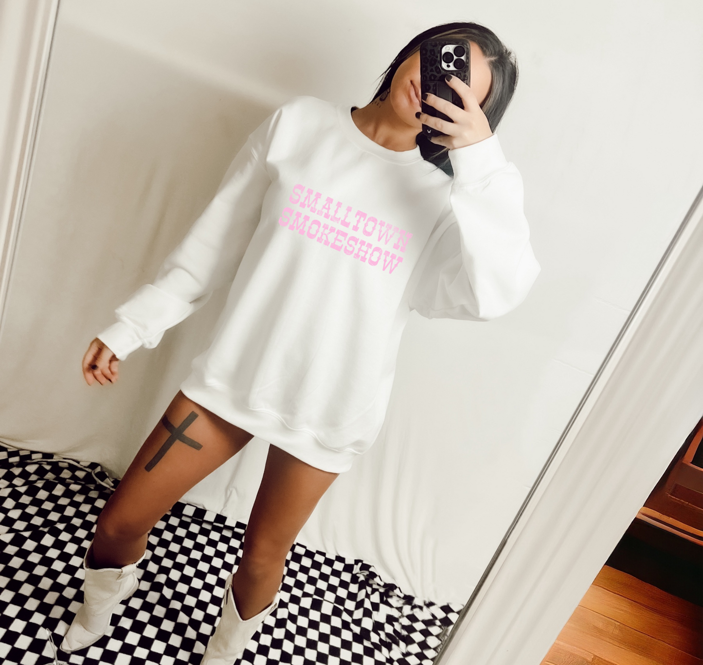 Smalltown Smokeshow Pink - DTF Transfer – Earthline Customs