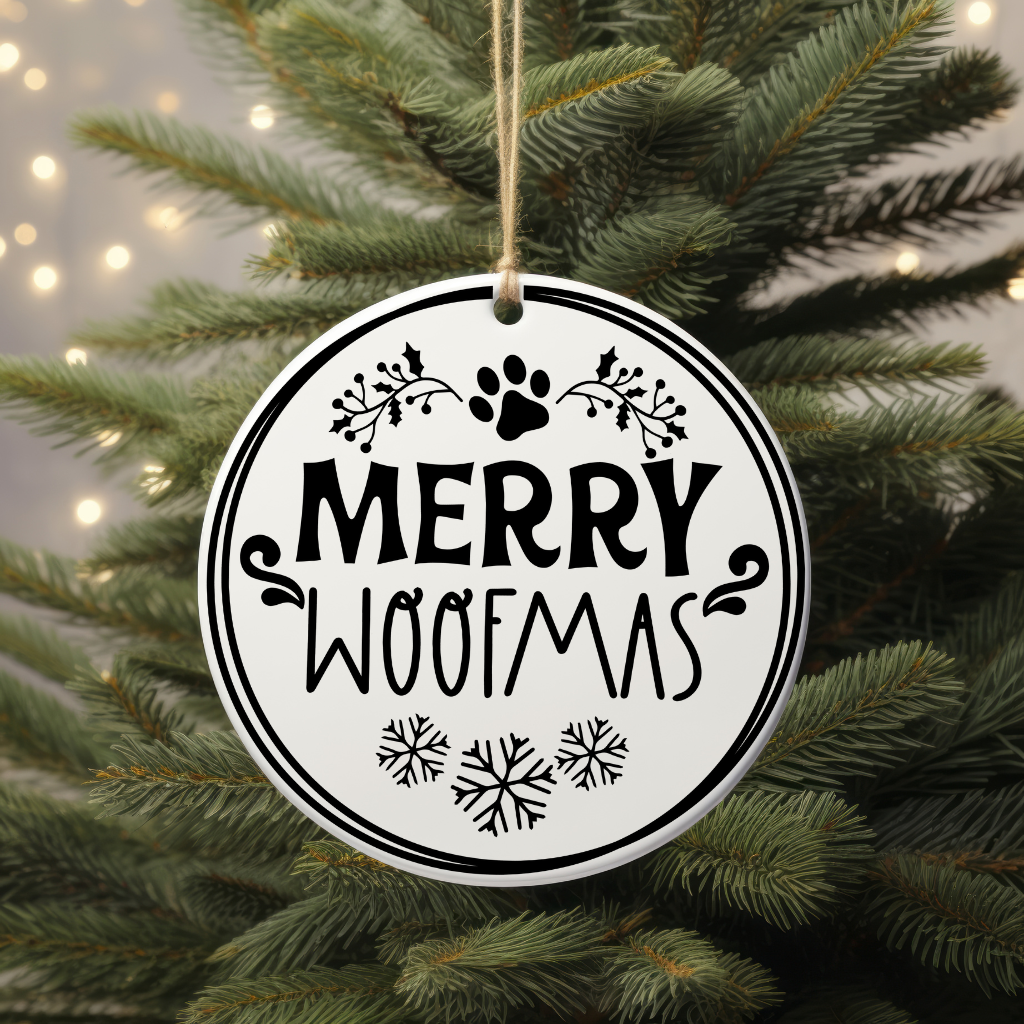 Merry Woofmas - UV DTF – Earthline Customs