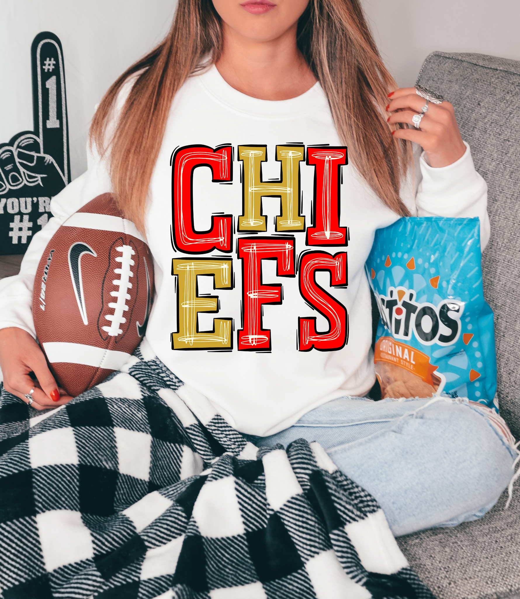 Chiefs - red/yellow letters – Earthline Customs