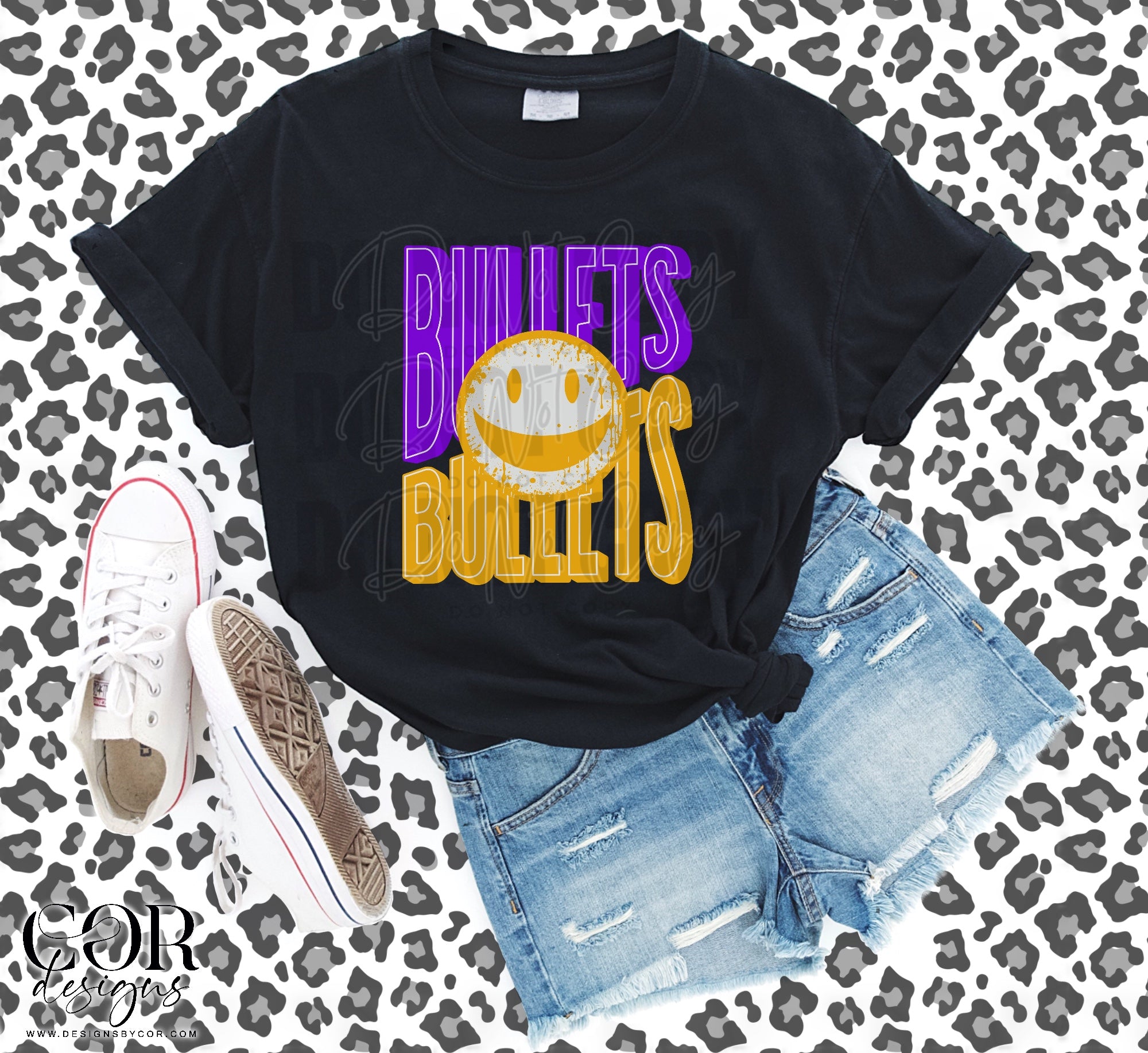 Bullets Purple And Orange Smiley Face – Earthline Customs