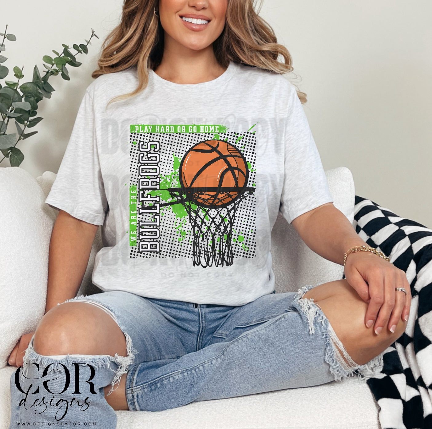 Play Hard Or Go Home Bullfrogs Green – Earthline Customs