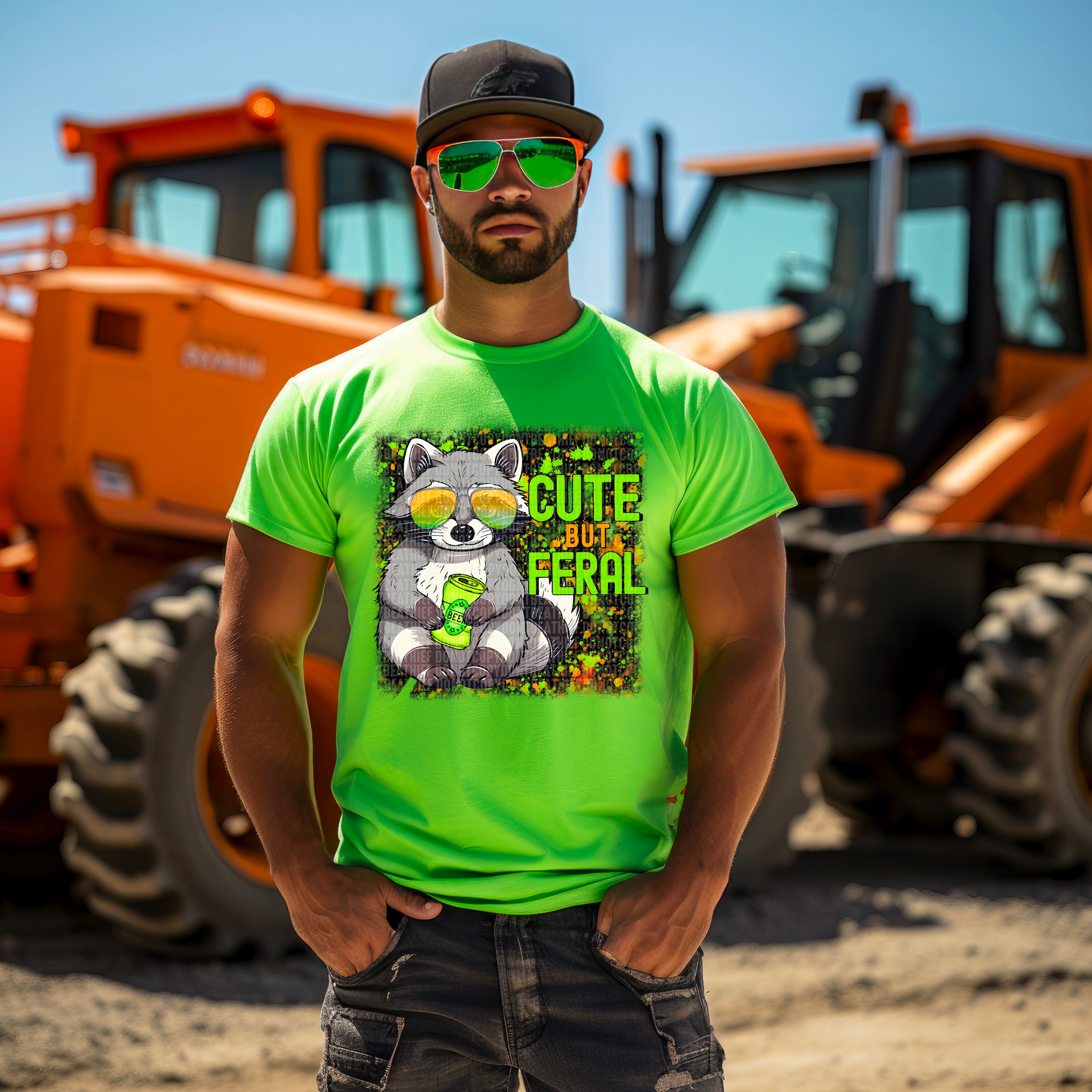 Cute But Feral – GREEN – Earthline Customs