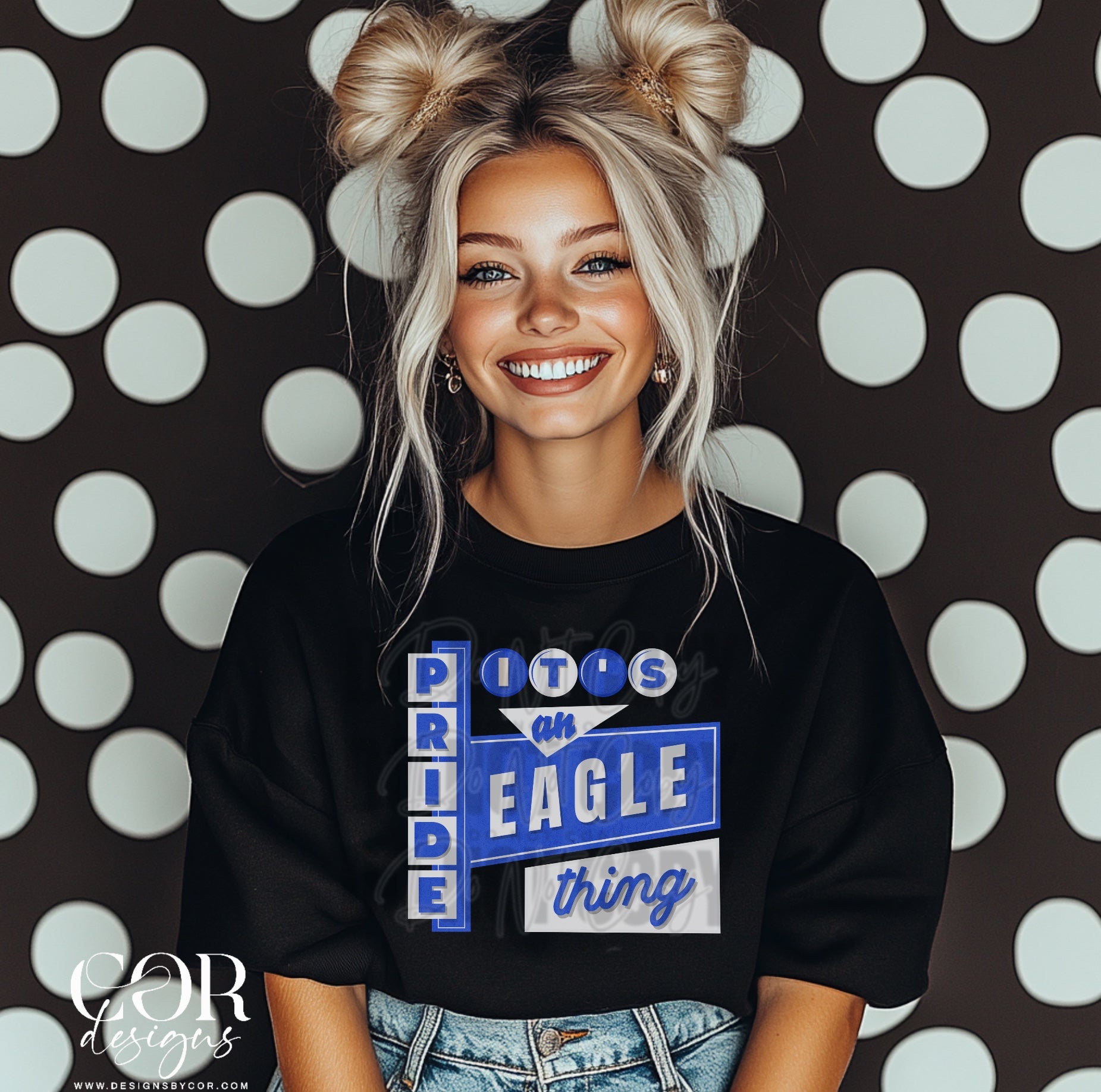 Its An Eagle Pride Thing Blue And White – Earthline Customs