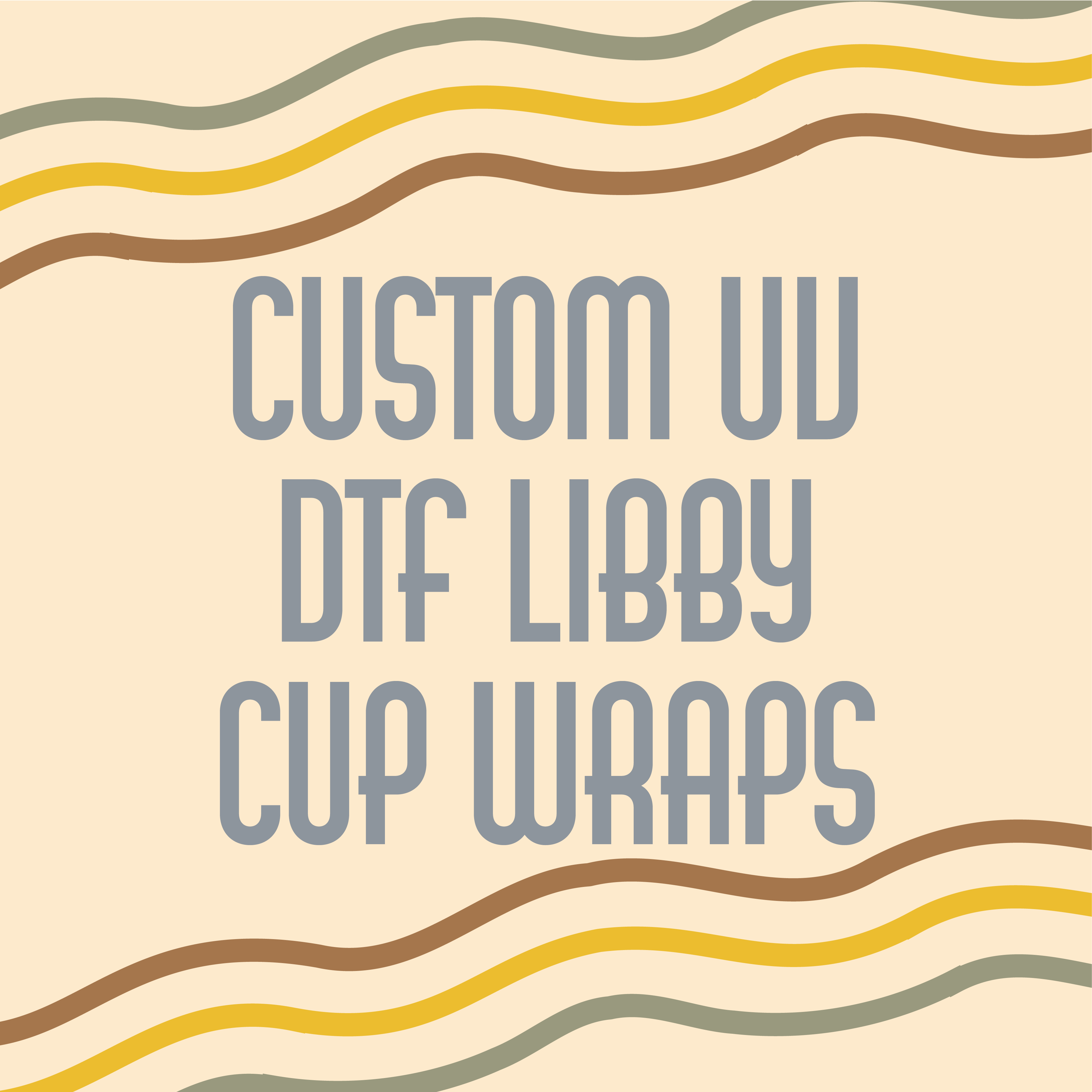 Custom UV DTF Libby Cup Wrap – Earthline Customs