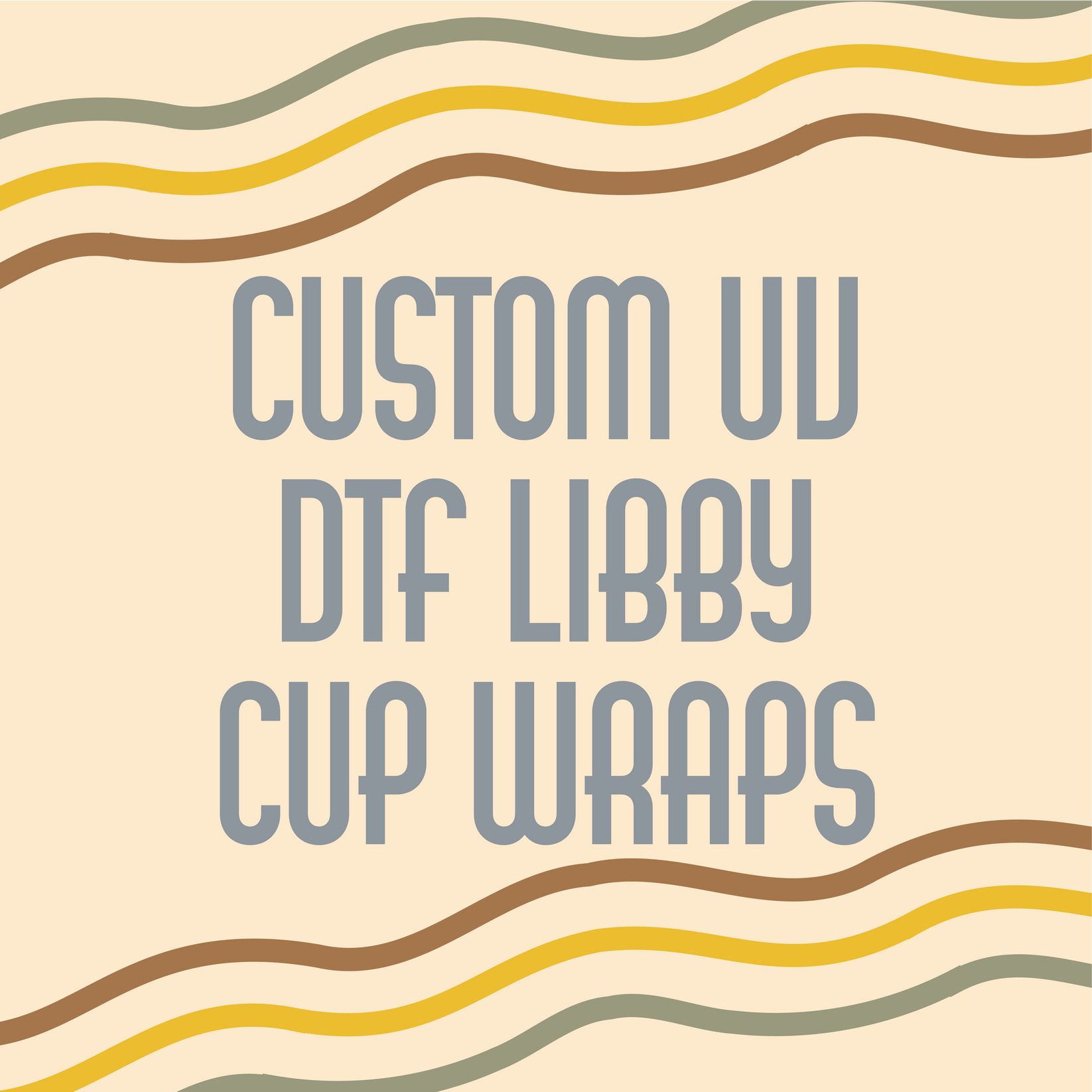 Custom UV DTF Libby Cup Wrap – Earthline Customs