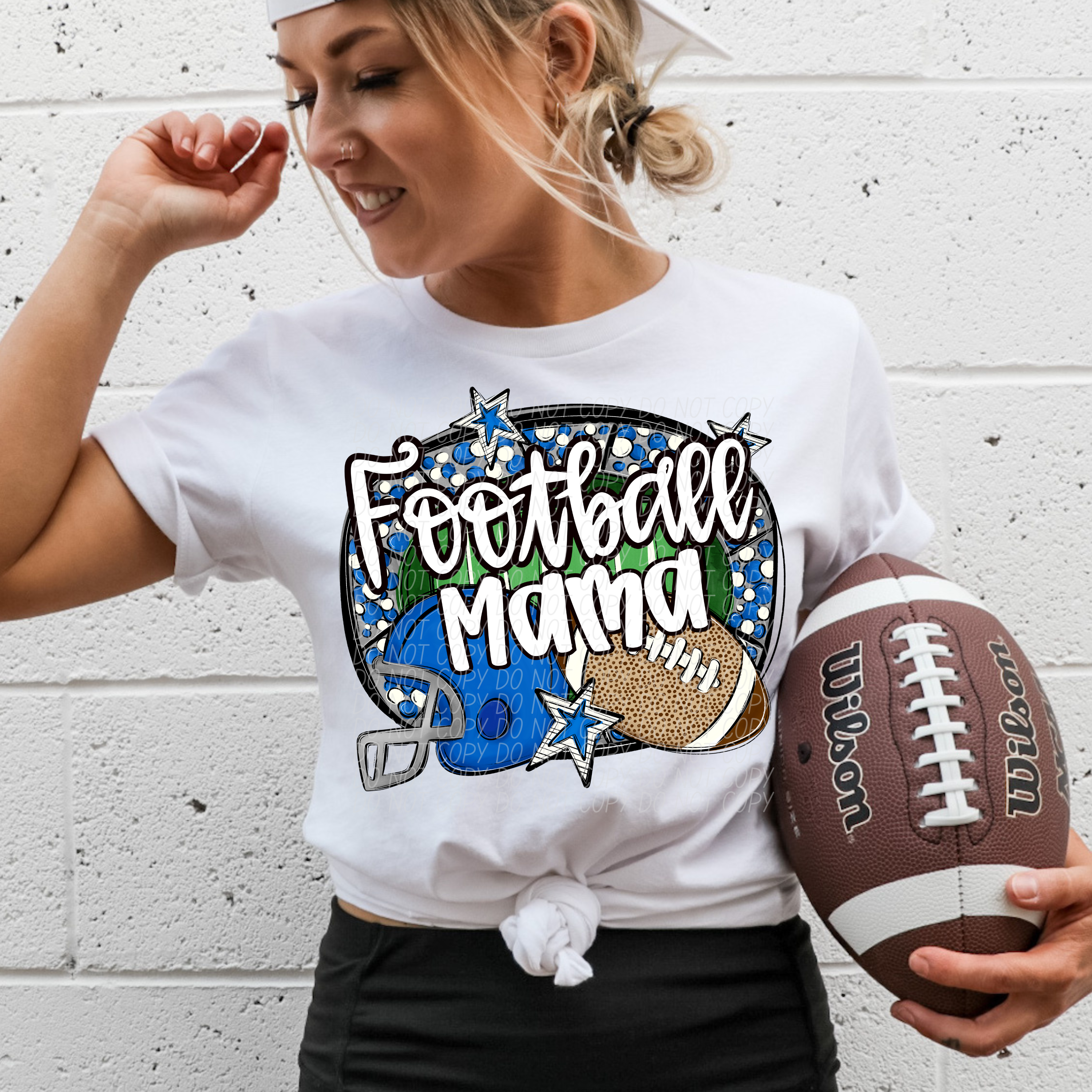 Football Mama Blue – Earthline Customs