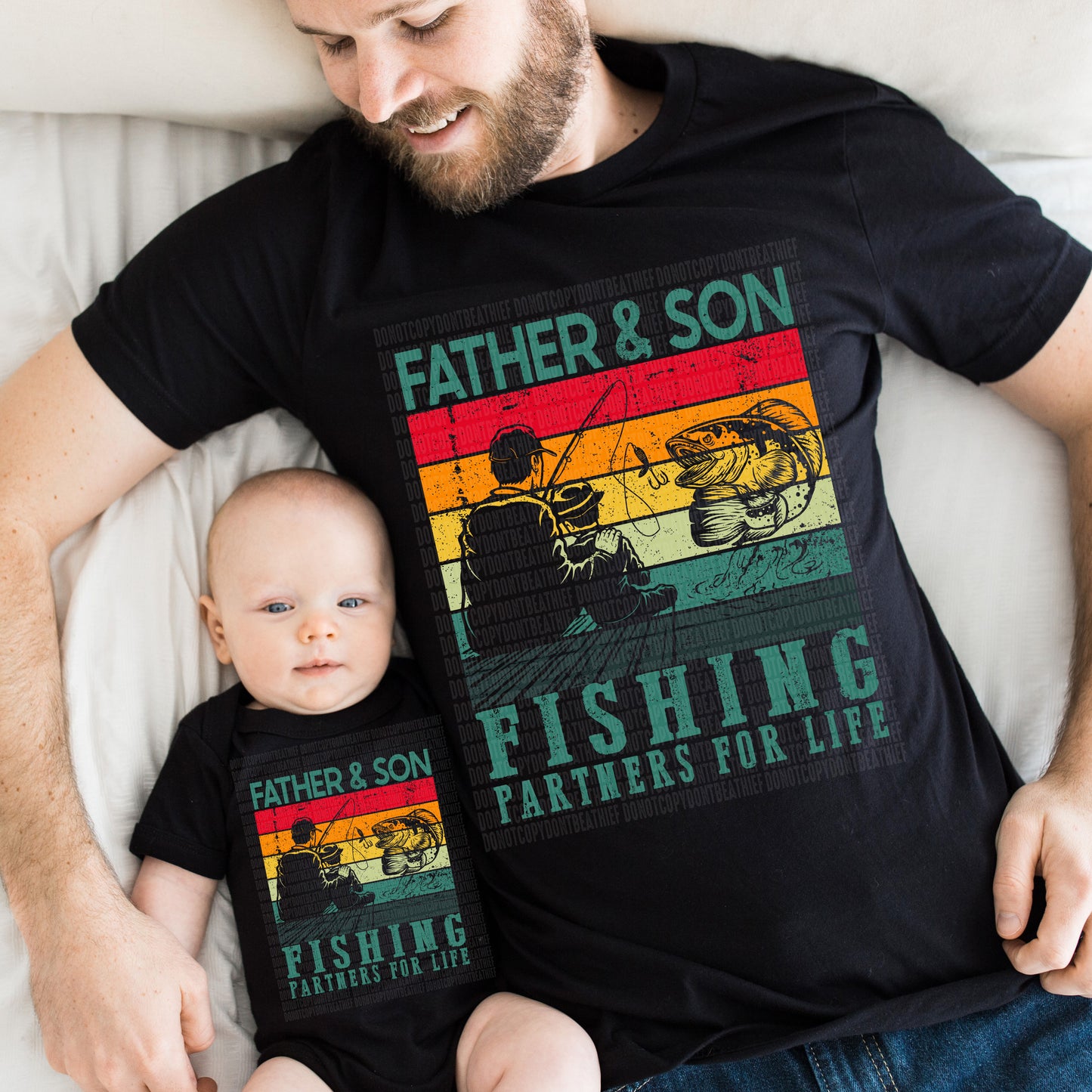 Fishing Partners For Life - DTF Print – Earthline Customs