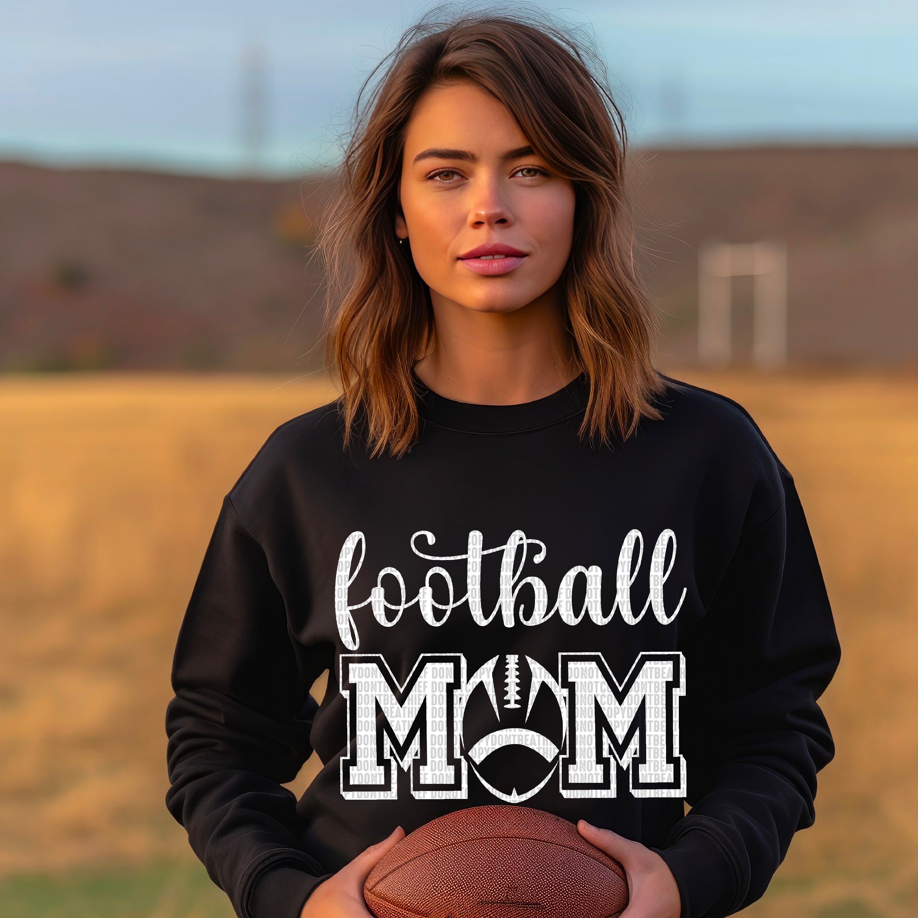 Football MOM (WHITE) - DTF Transfer – Earthline Customs