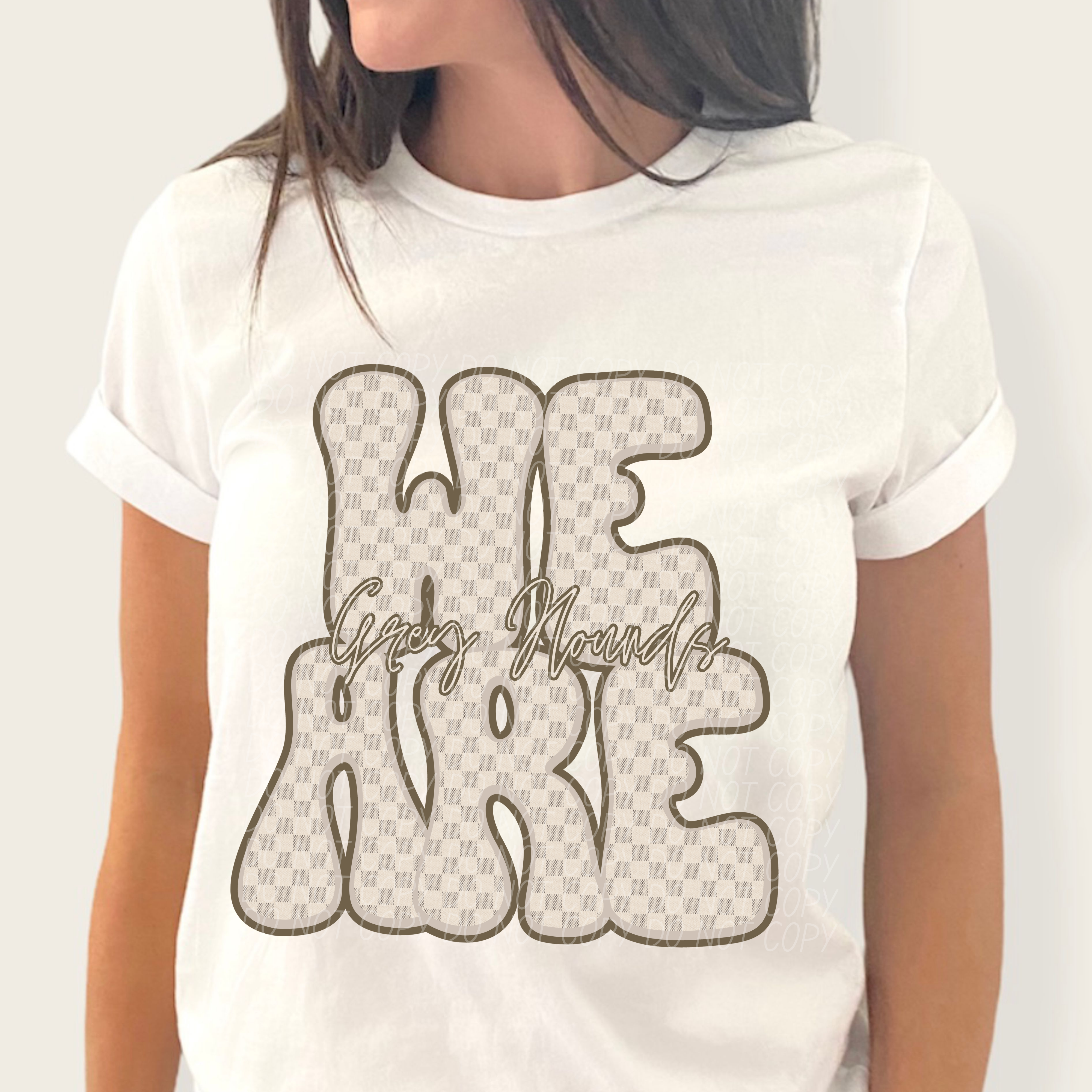We are Grey Hounds - Brown Checkered – Earthline Customs