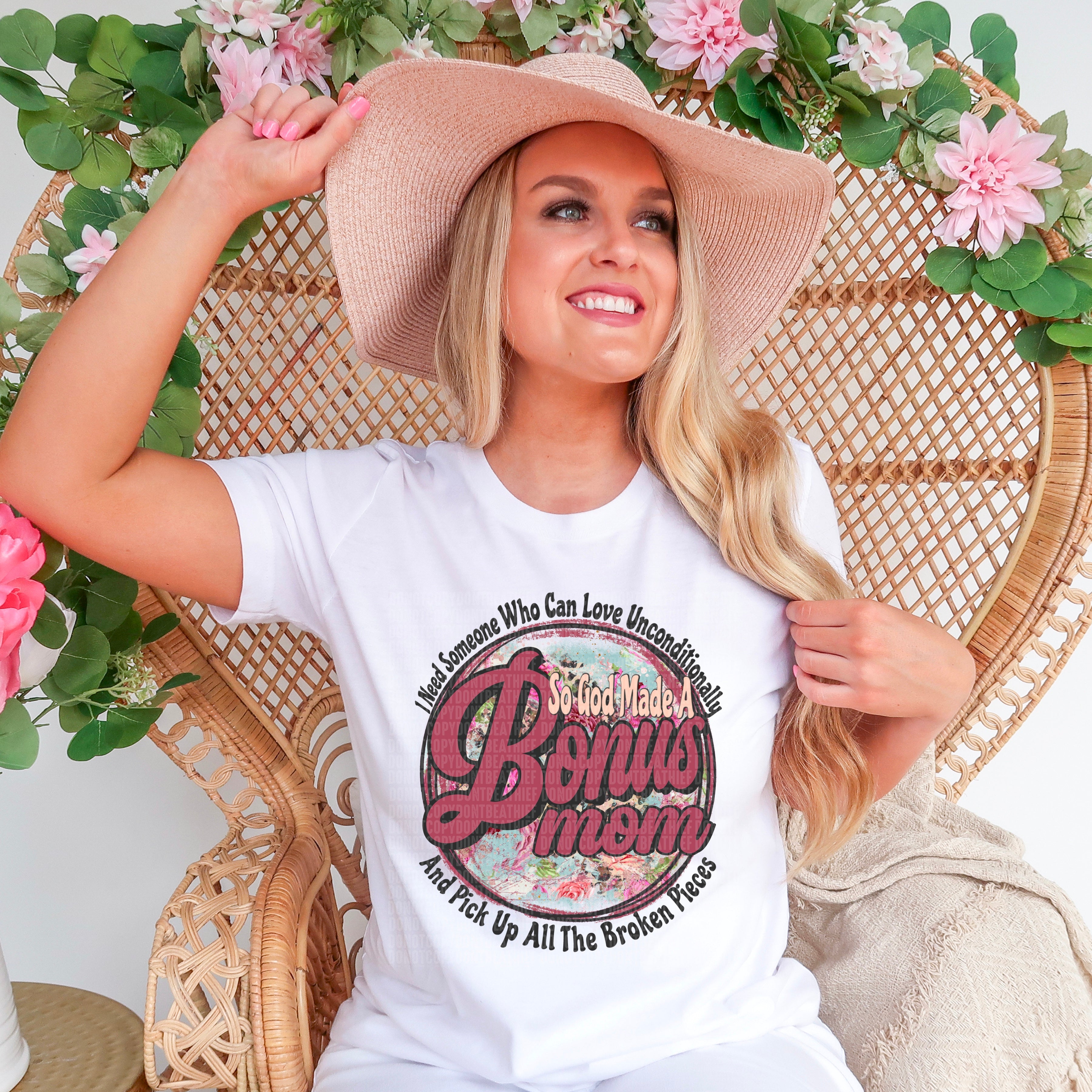 So GOD Made A Bonus Mom - DTF Print – Earthline Customs