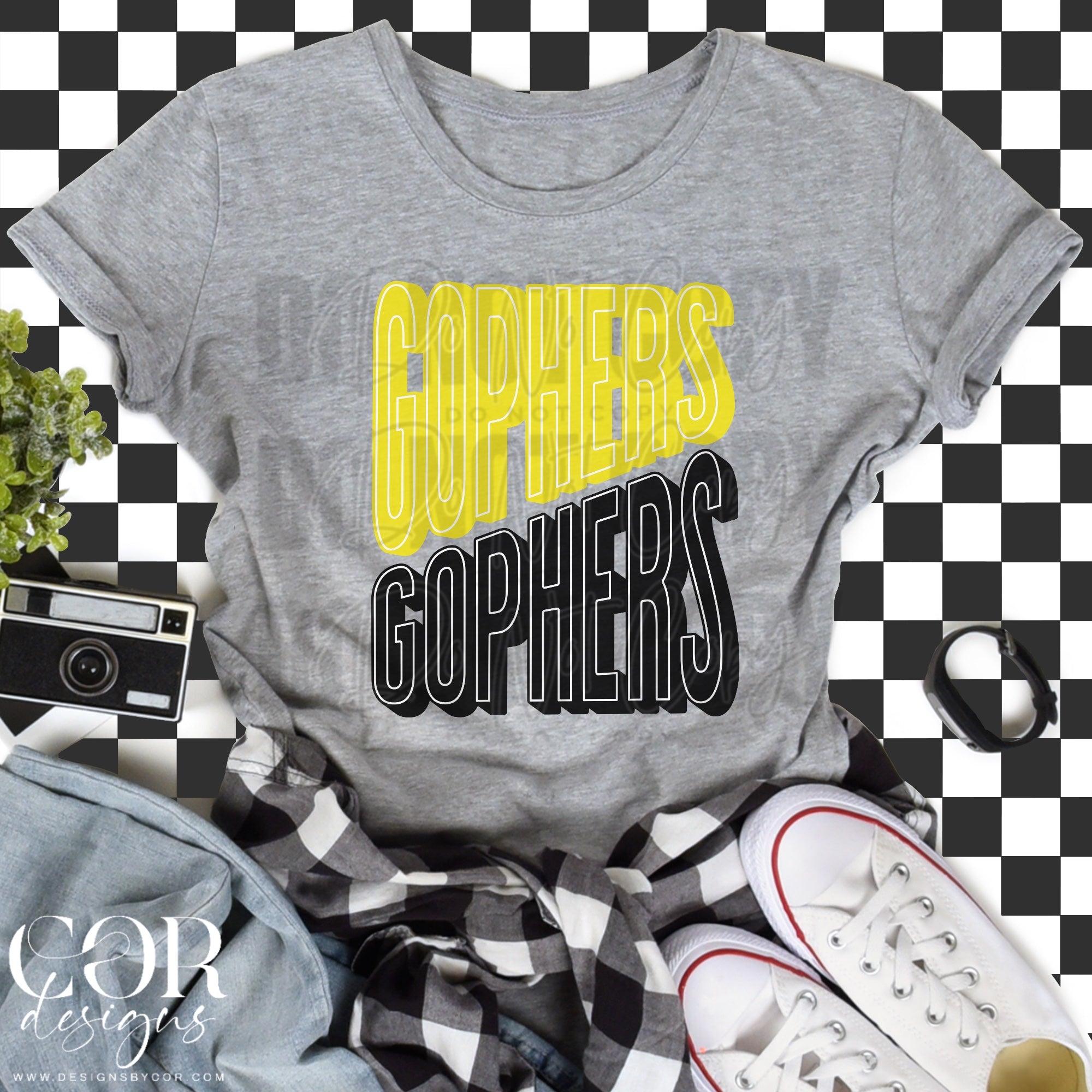 Gophers Yellow And Black – Earthline Customs