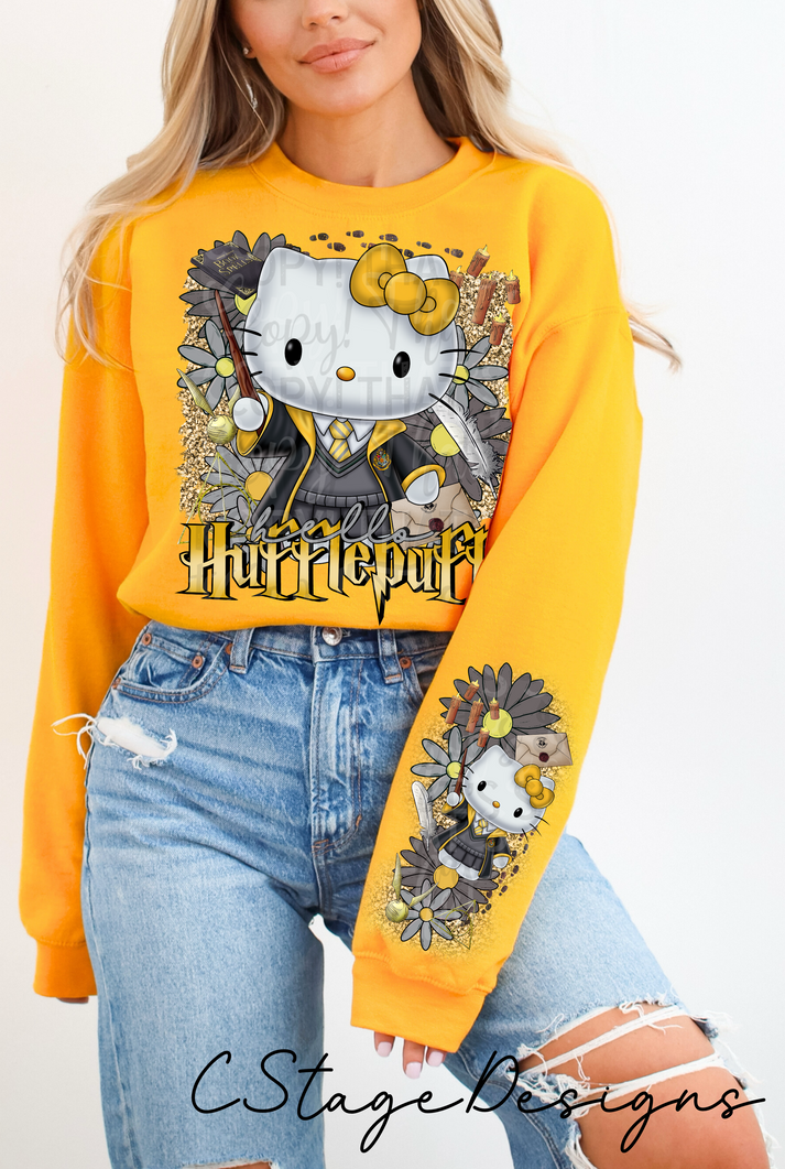 Hufflepuff Hello Kitty Sleeve – Earthline Customs