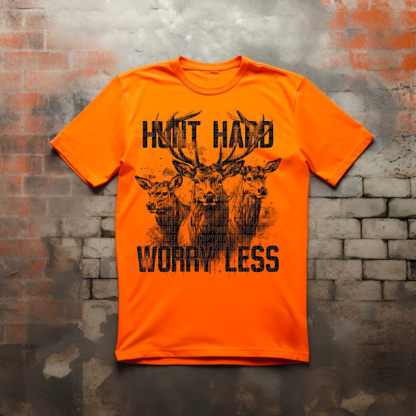 Hunt Hard Worry Less - DTF Transfer – Earthline Customs