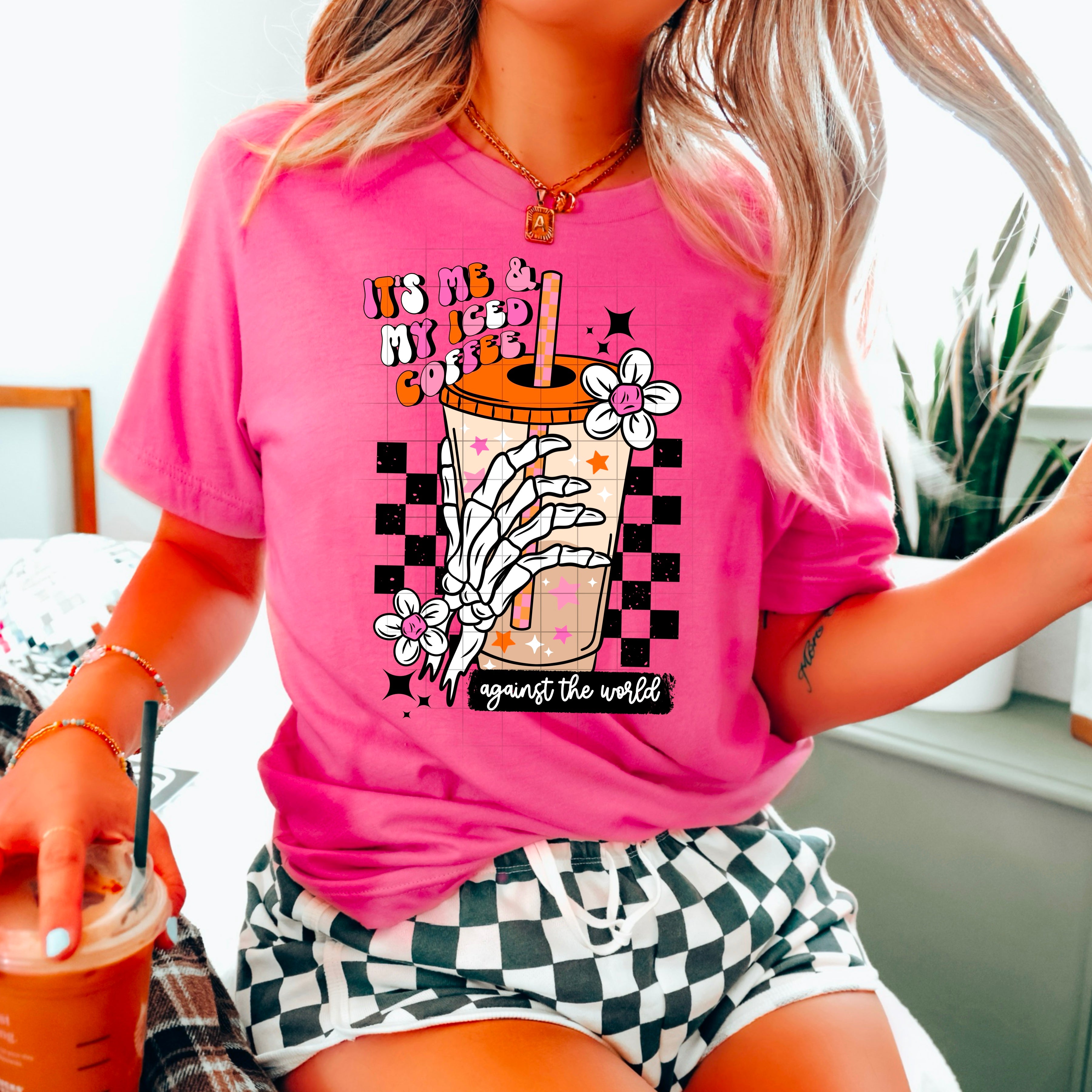 It's me & my iced coffee against the world (skellie hand) – Earthline ...
