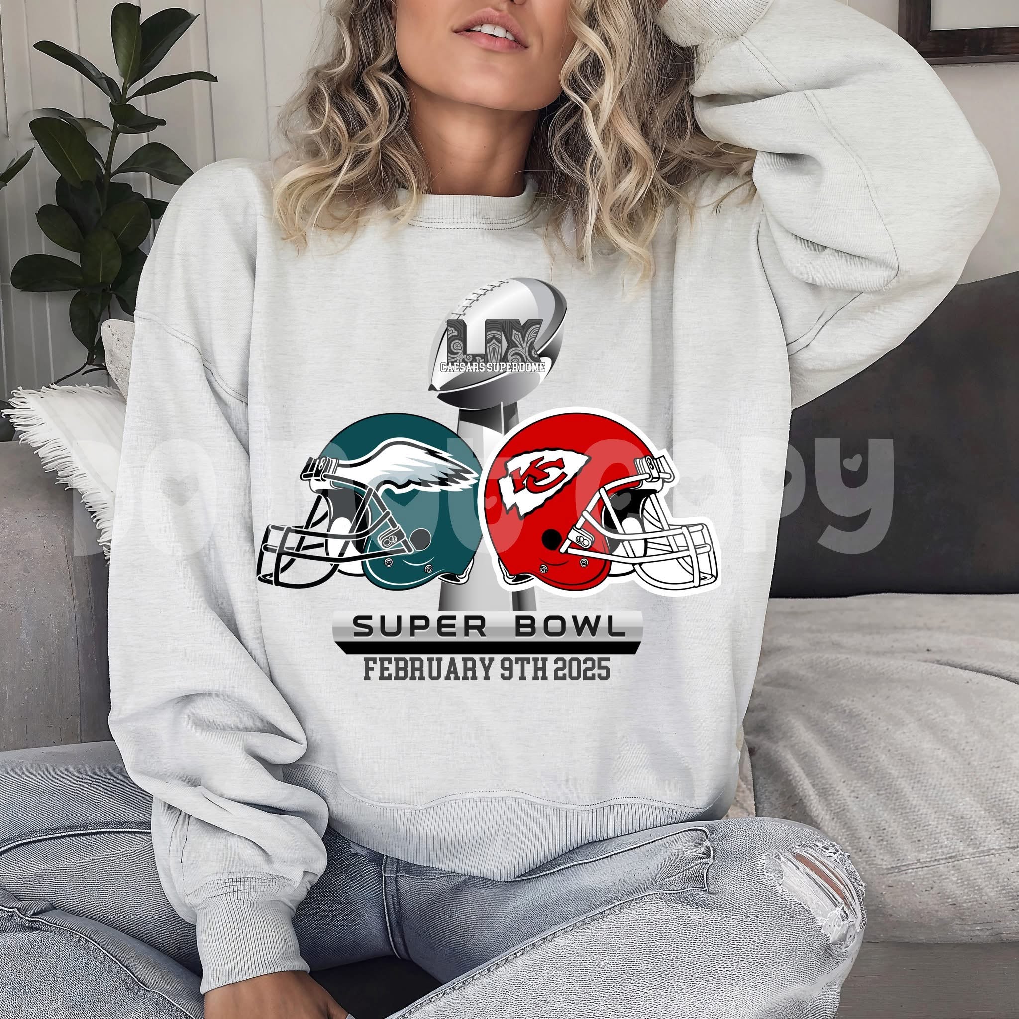 Super Bowl LIX Eagles VS Chiefs Helmets – Earthline Customs