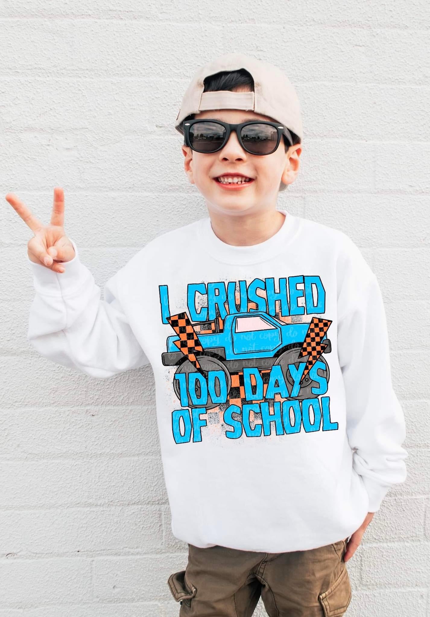 I Crushed 100 Days Of School Monster Truck – Earthline Customs