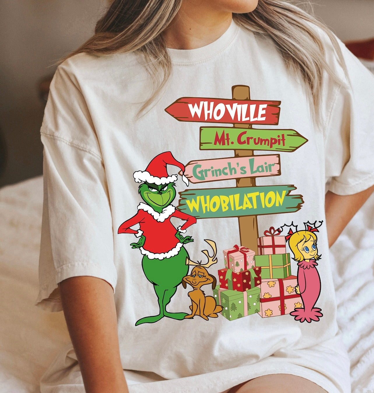 Grinch with road sign – Earthline Customs