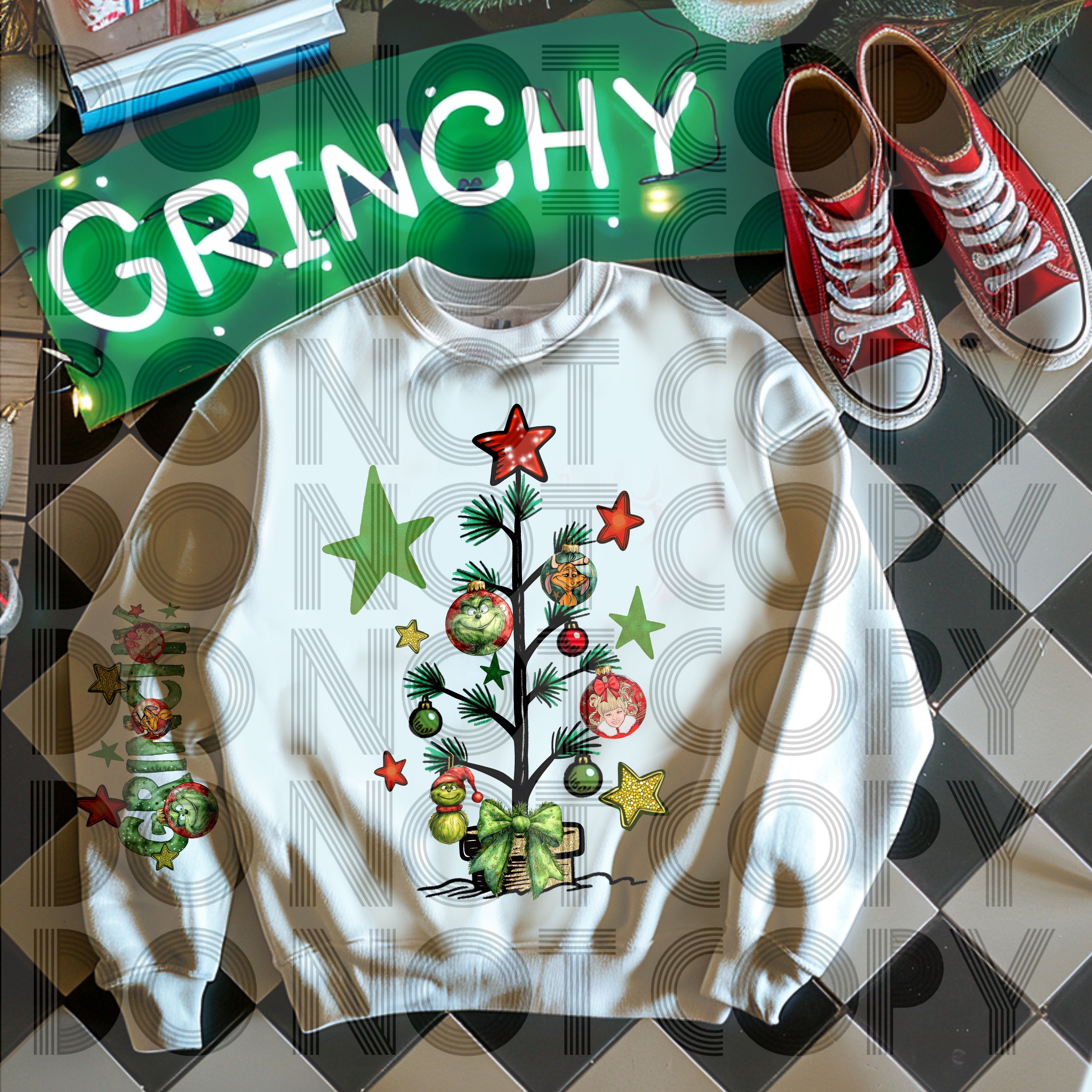 Grinchy Tree (sleeve) – Earthline Customs