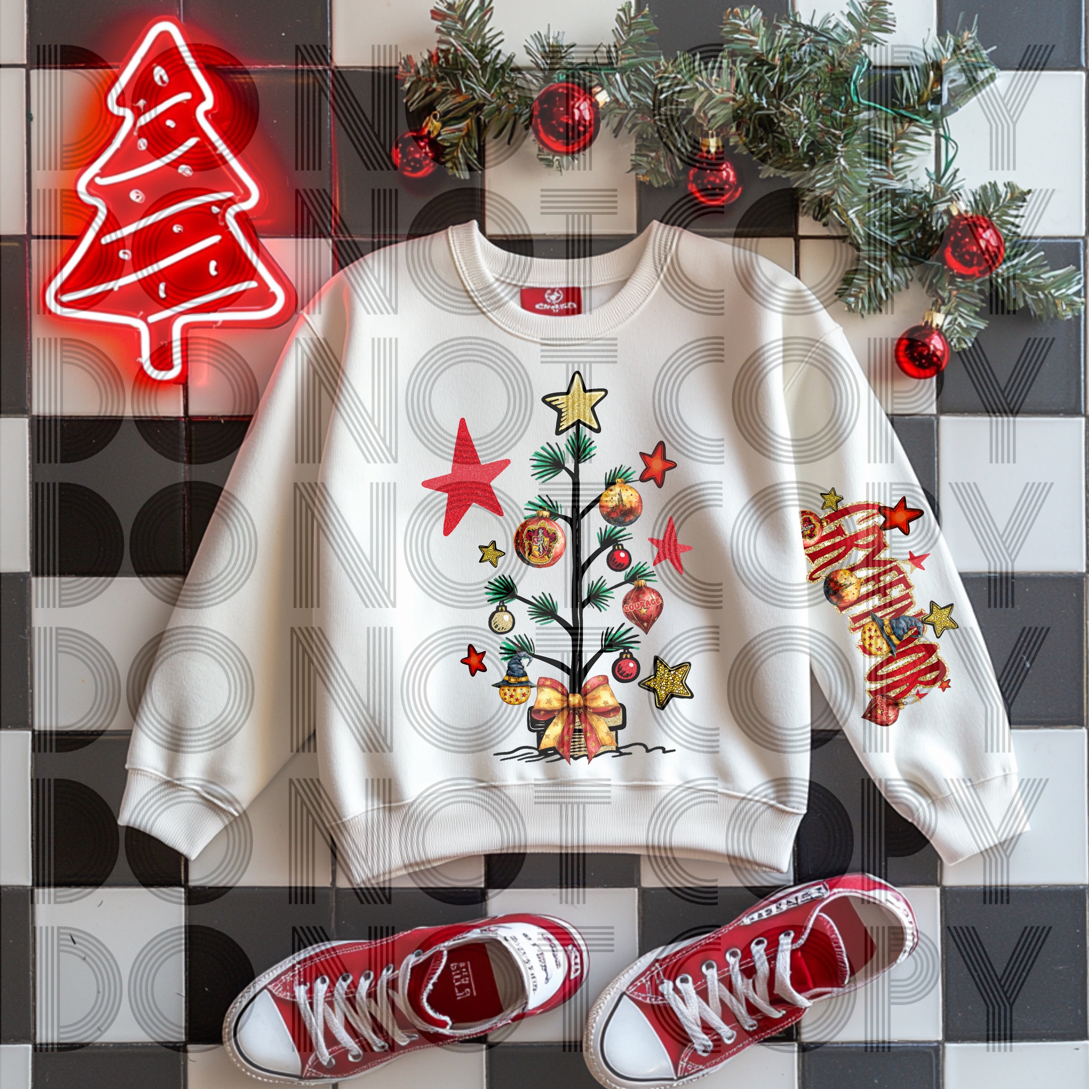 Gryffindor Christmas Tree (Front) – Earthline Customs